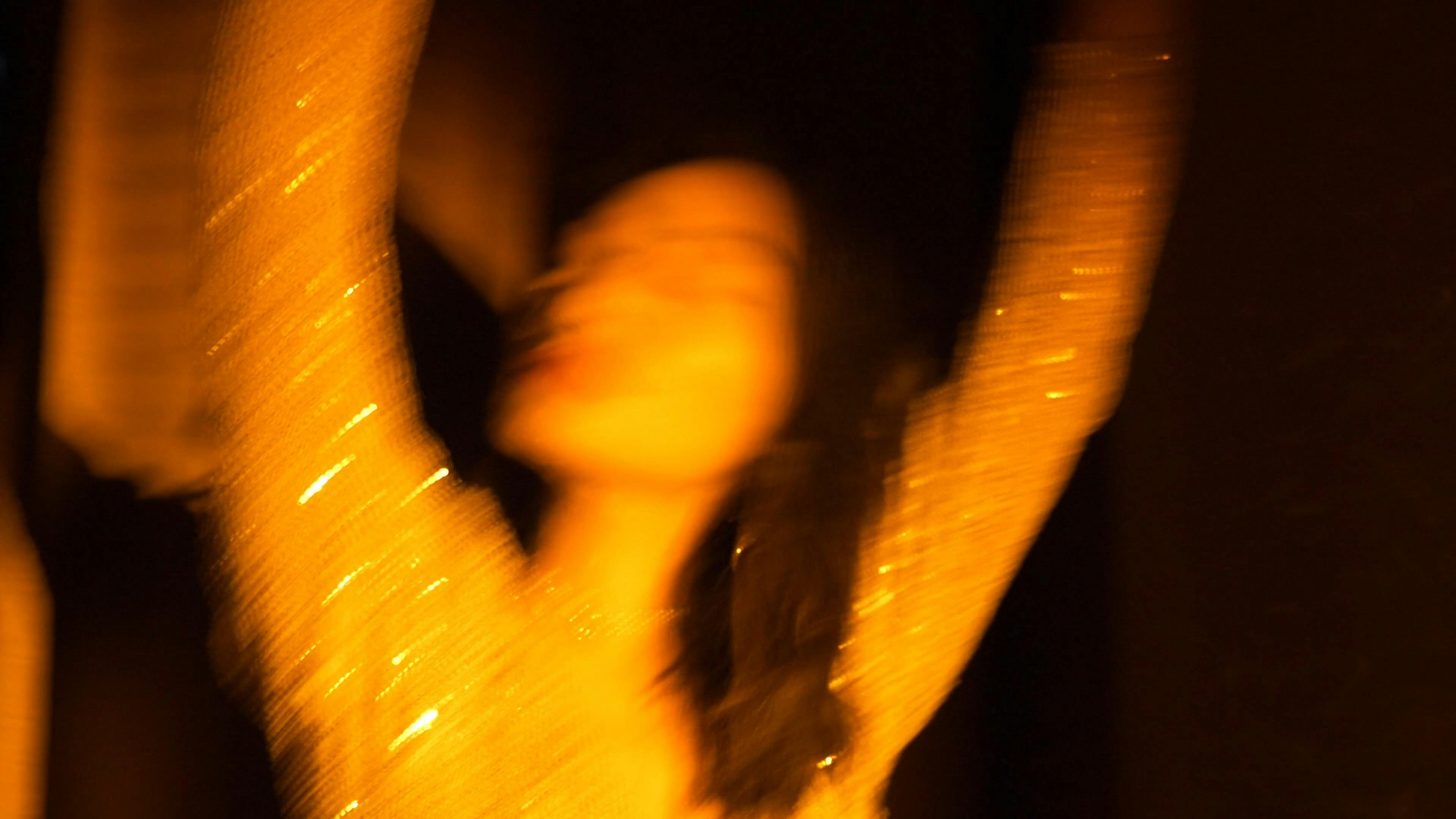 A woman in a gold dress is dancing Free Stock Video Footage, Royalty ...