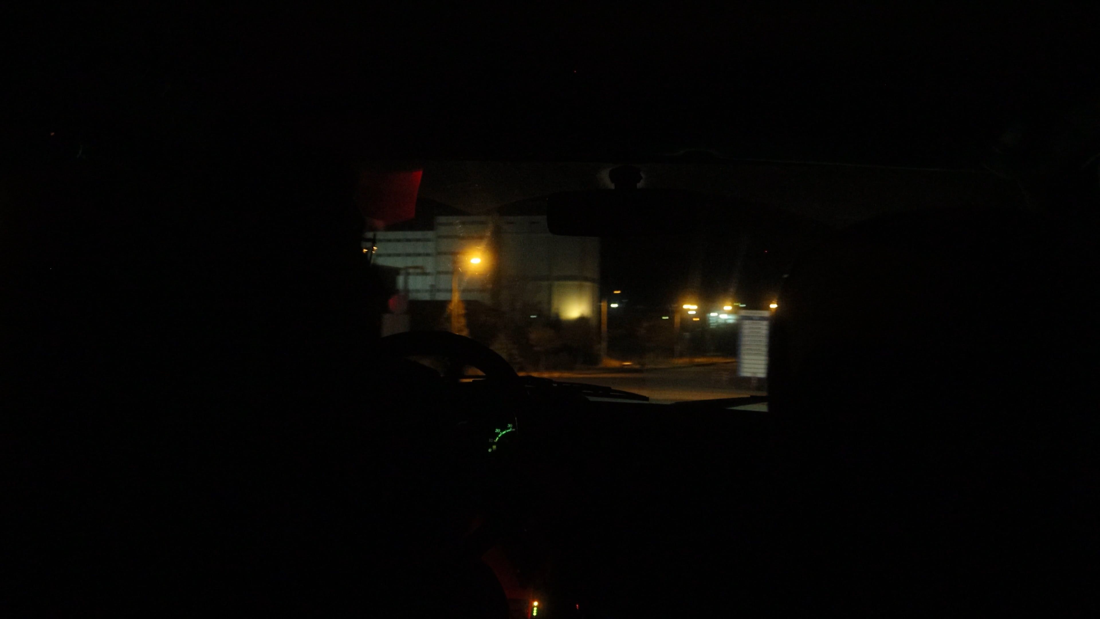 A car driving down the road at night Free Stock Video Footage, Royalty ...