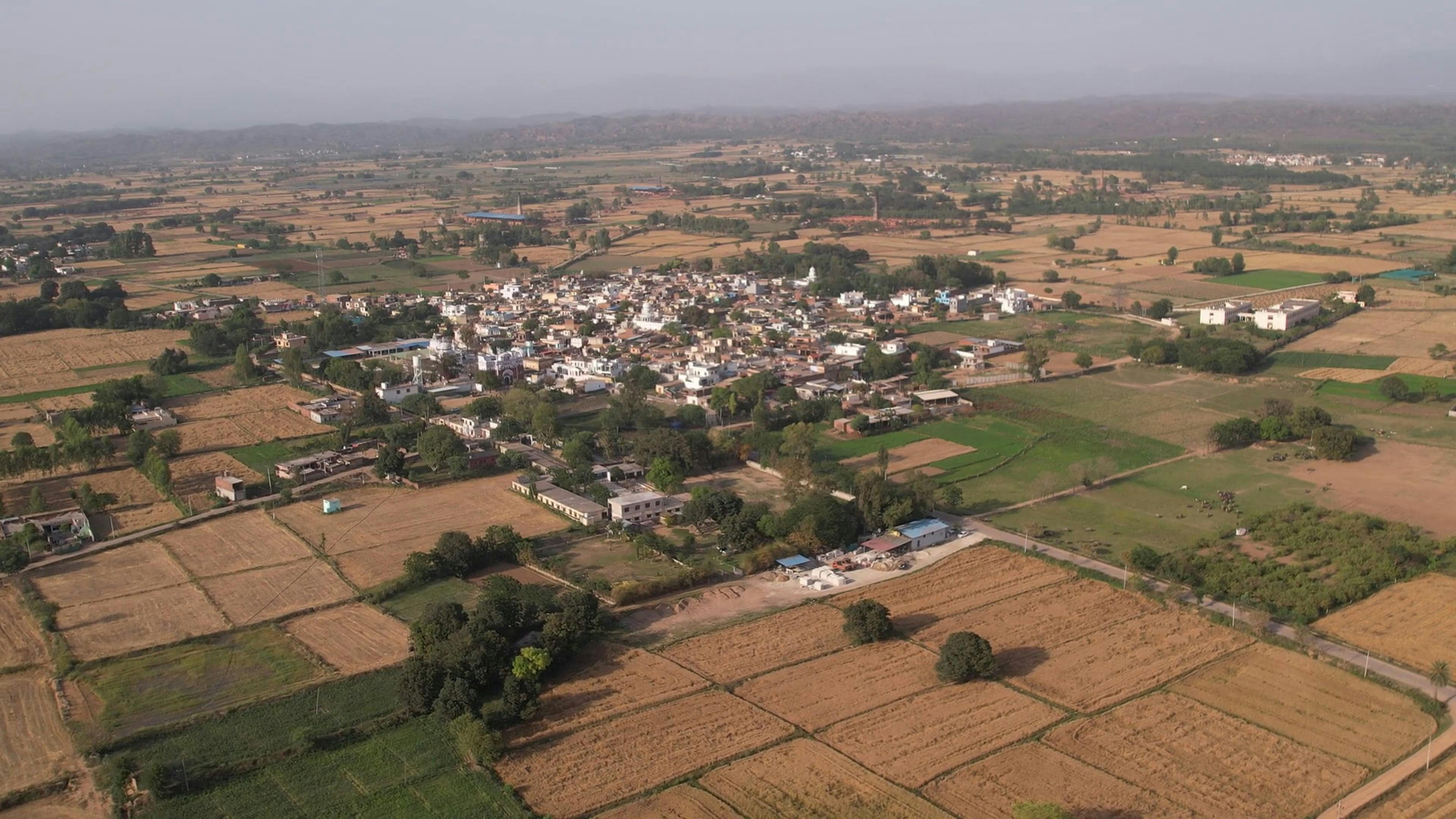 Punjab Village Drone shot 4k Free Stock Video Footage, Royalty-Free 4K ...