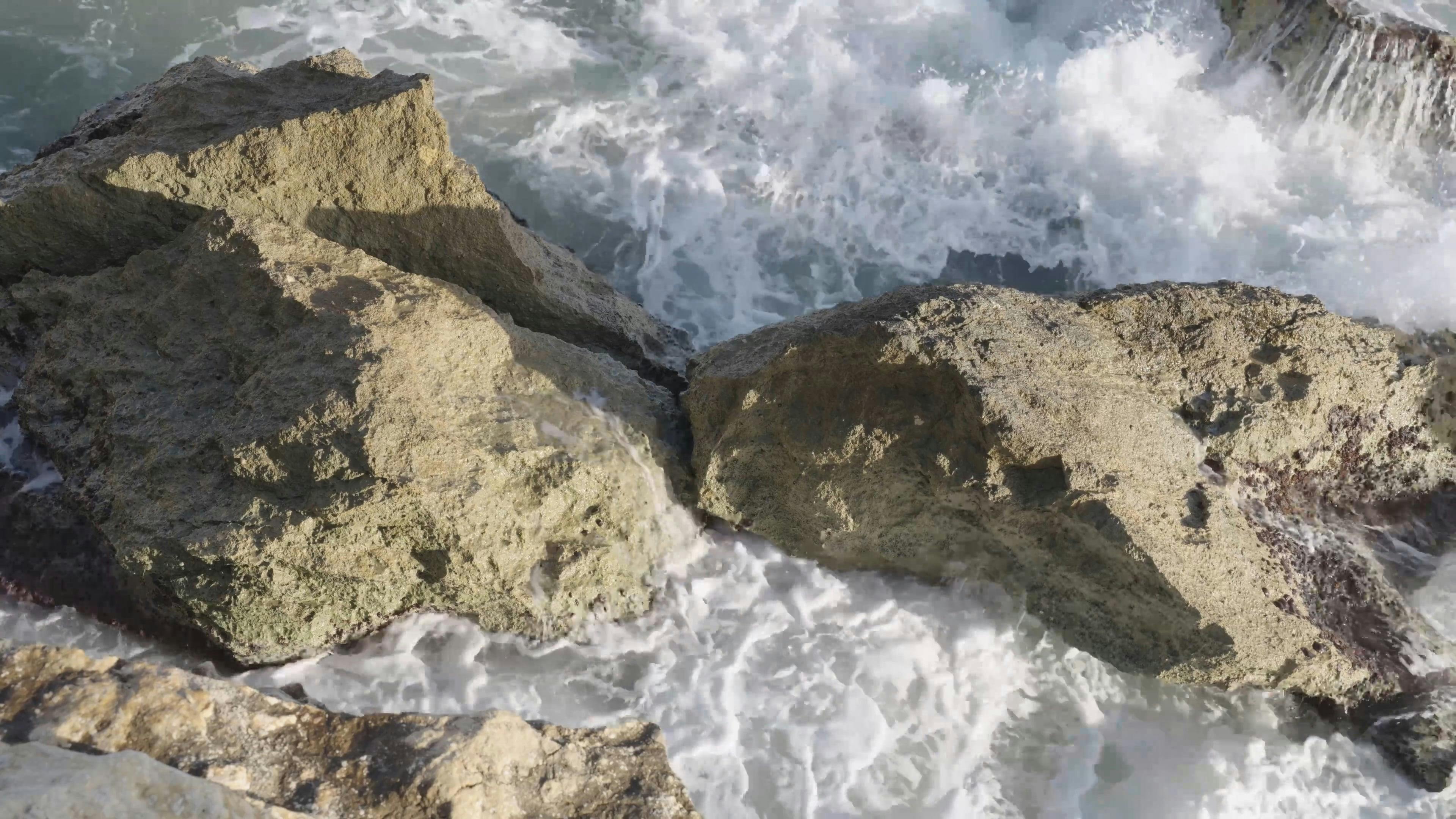 Water Crashing Over The Rocks Free Stock Video Footage, Royalty-Free 4K ...