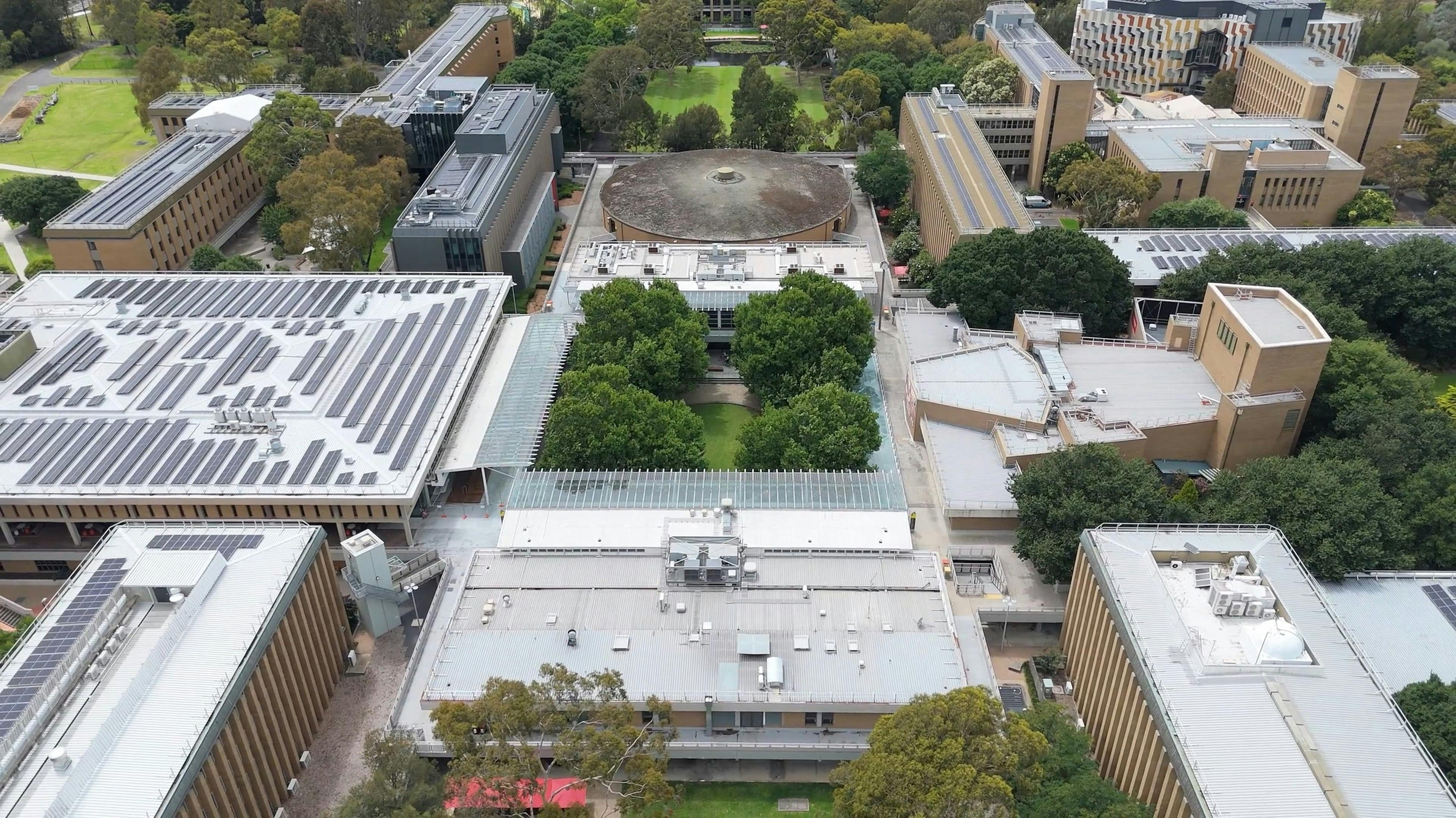 Aerial View Of A University Ground Free Stock Video Footage, Royalty ...