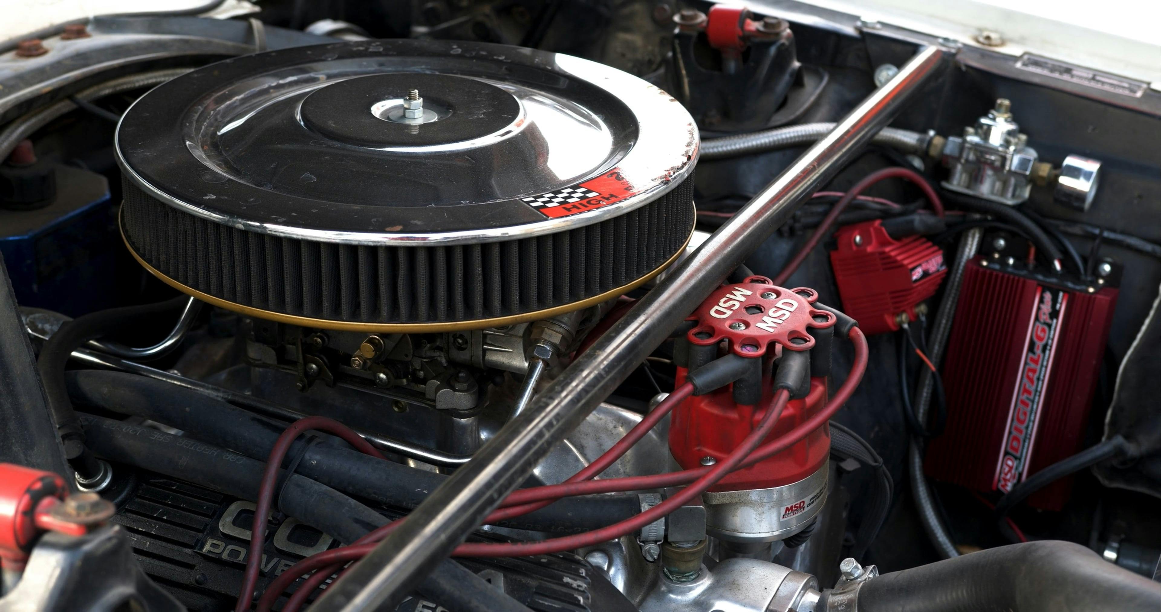 Ford Shelby Mustang GT 350 - Engine Bay - Extreme Close up Free Stock ...