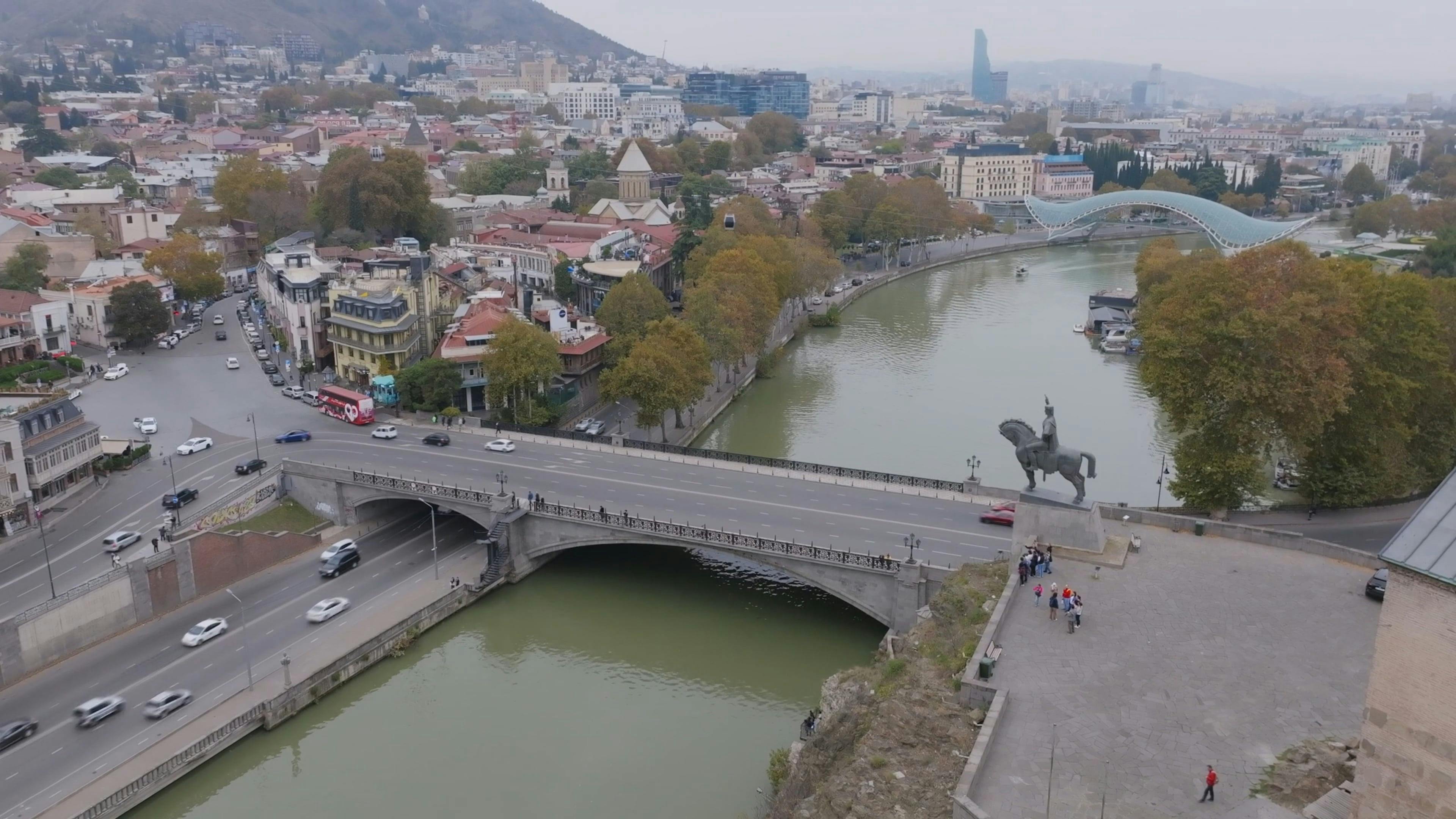 Aerial view of the city of bucharest Free Stock Video Footage, Royalty ...