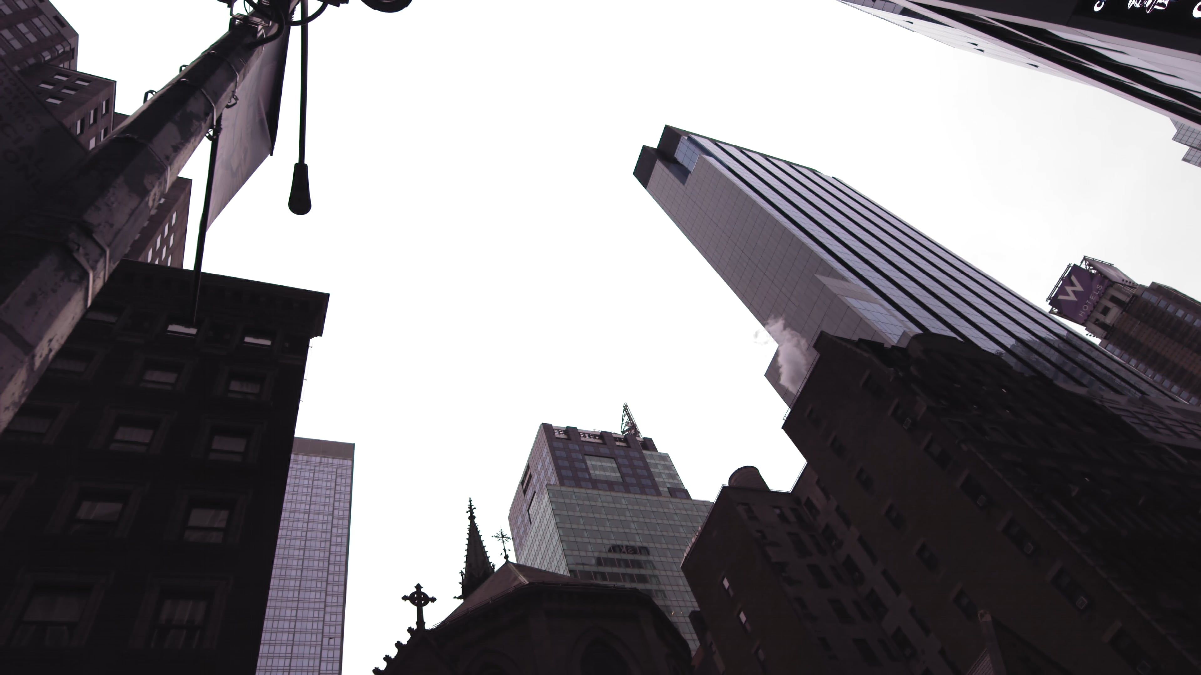 A view of tall buildings from a low angle Free Stock Video Footage ...