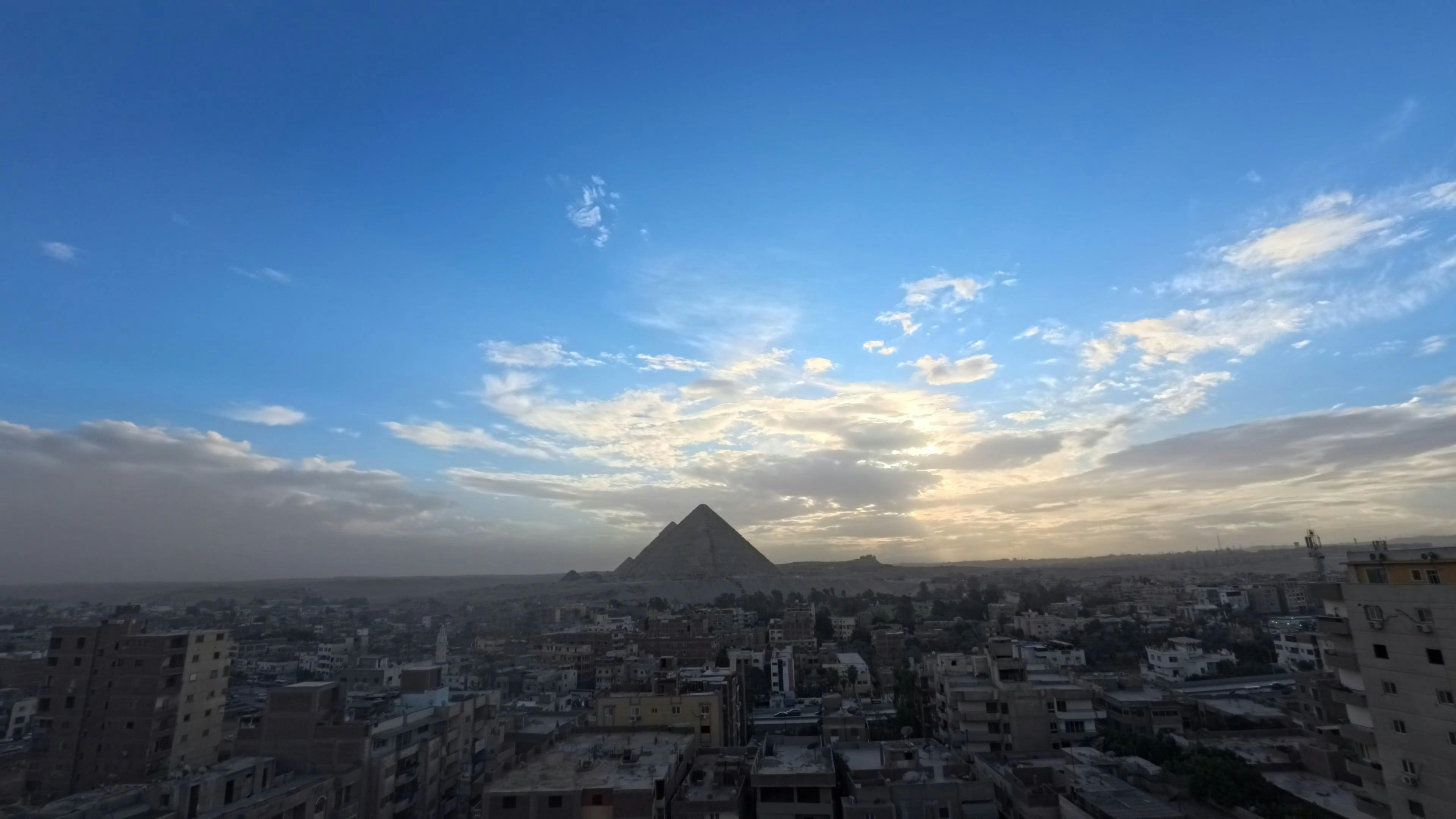 Aerial View on Pyramids in Cairo Free Stock Video Footage, Royalty-Free ...