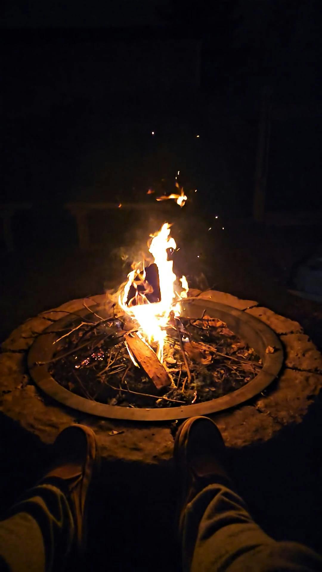 Man Doing Rituals Infront Of A Bonfire Free Stock Video Footage ...