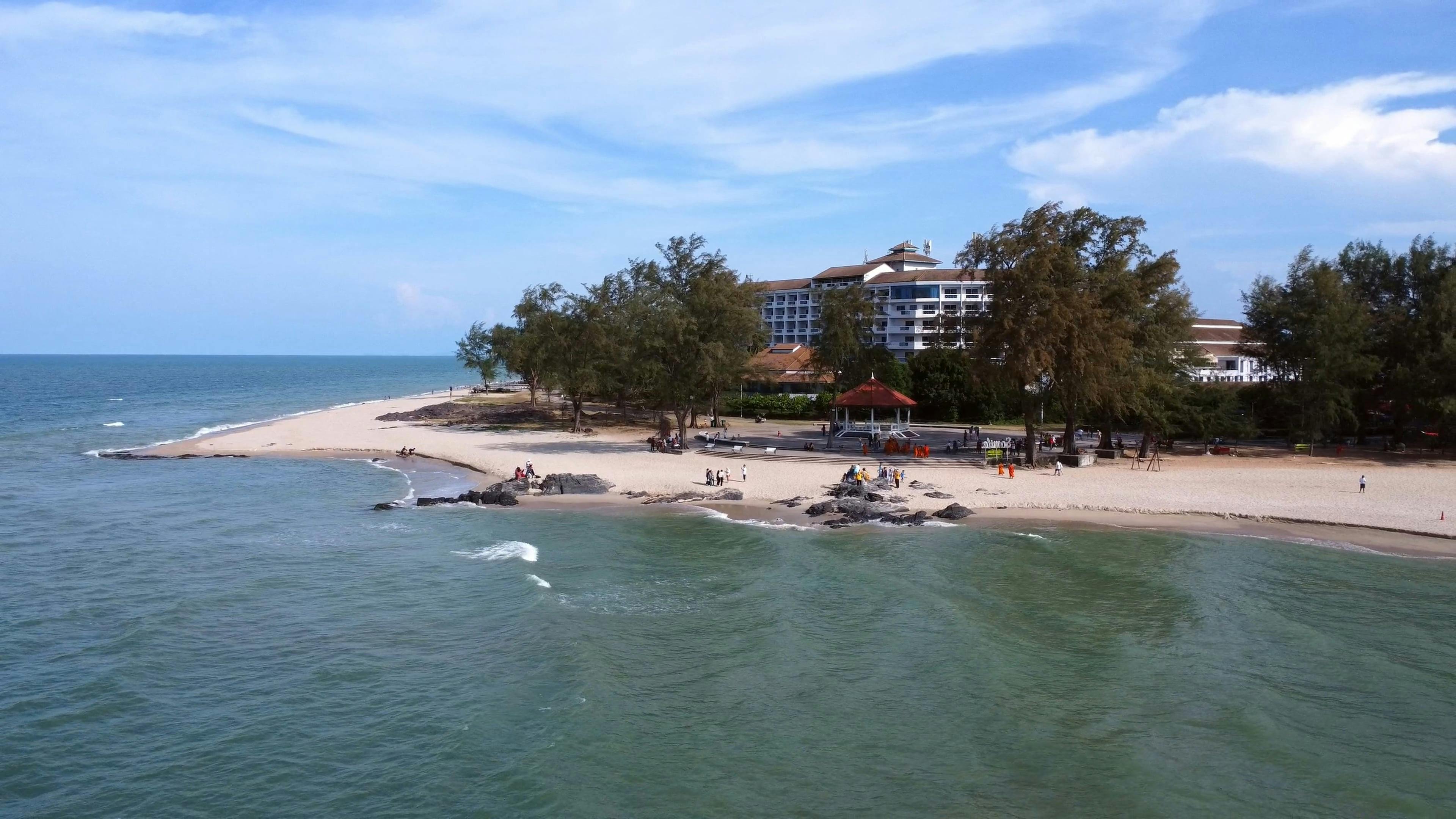 A bird's eye view of the beach and resort Free Stock Video Footage ...