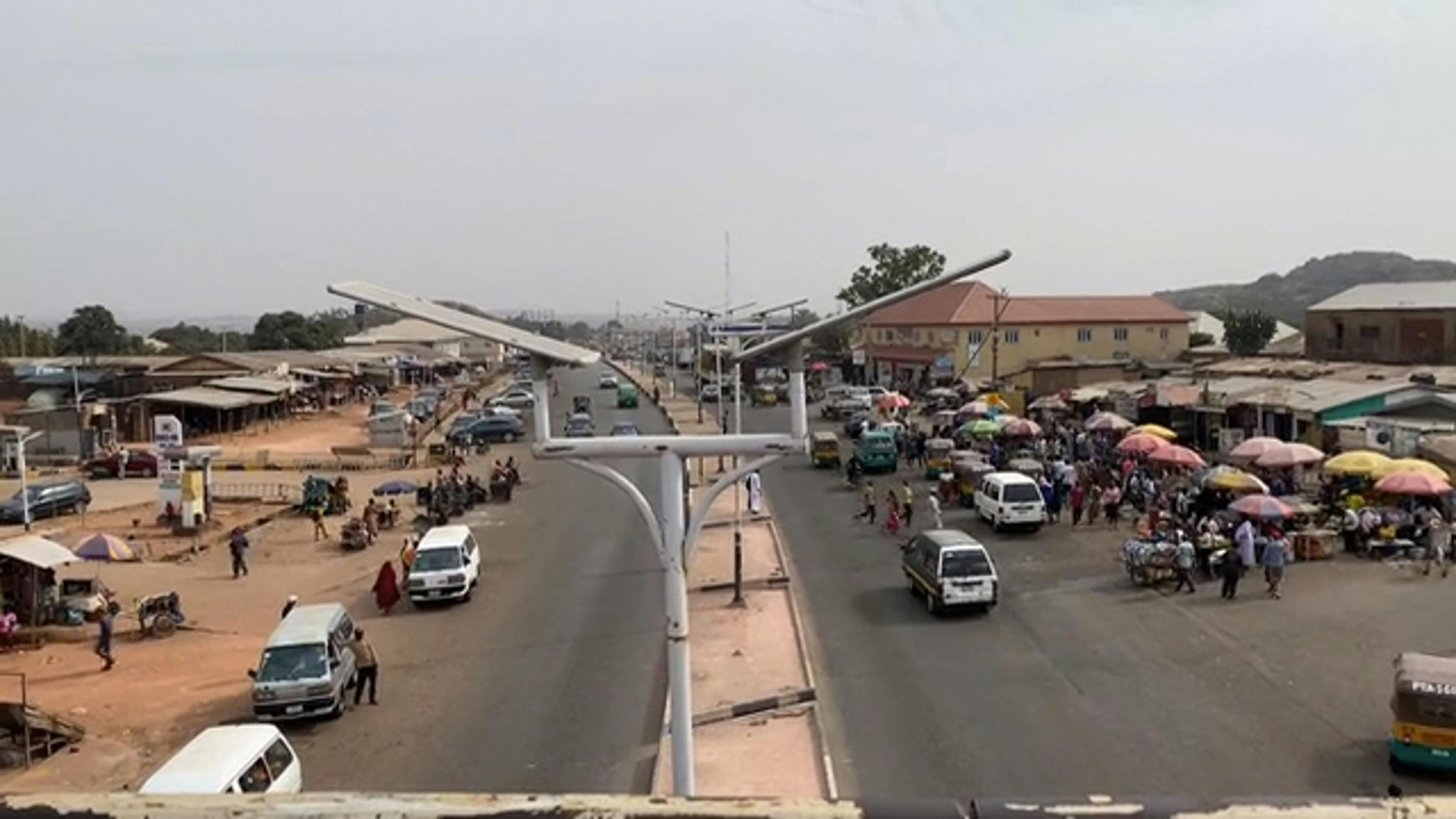 Overhead Bridge at Dadin Kowa Overlooking the Highway (2) Free Stock ...