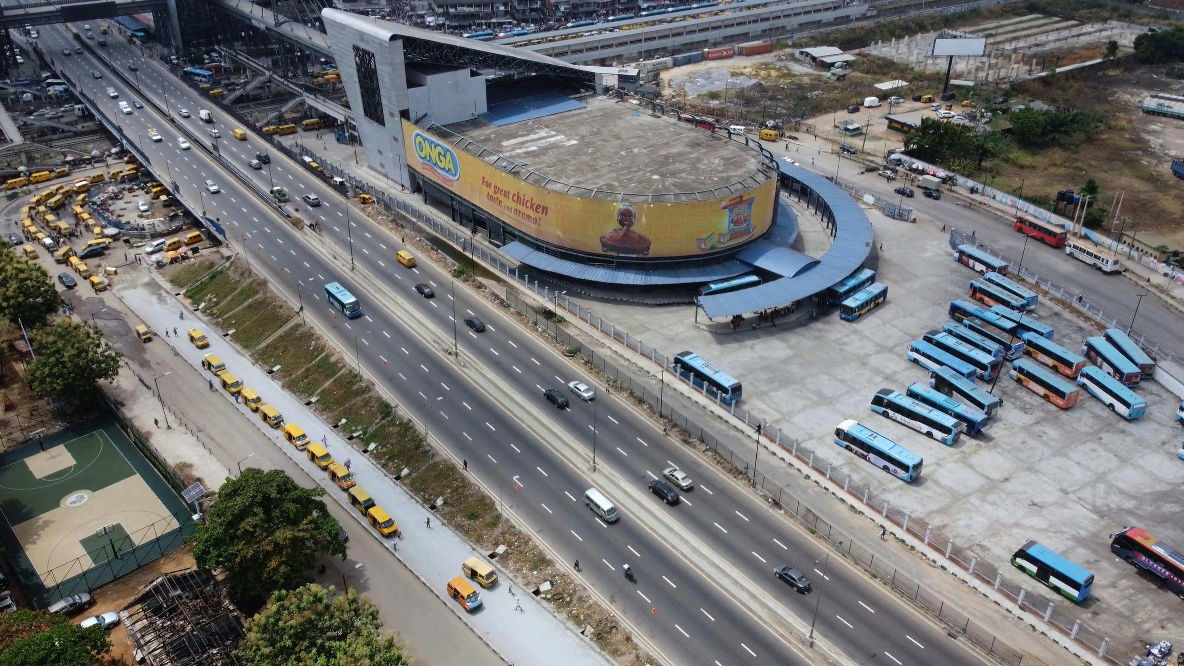 Oshodi Bus Terminal 1, Lagos Nigeria (zoom in) Free Stock Video Footage ...