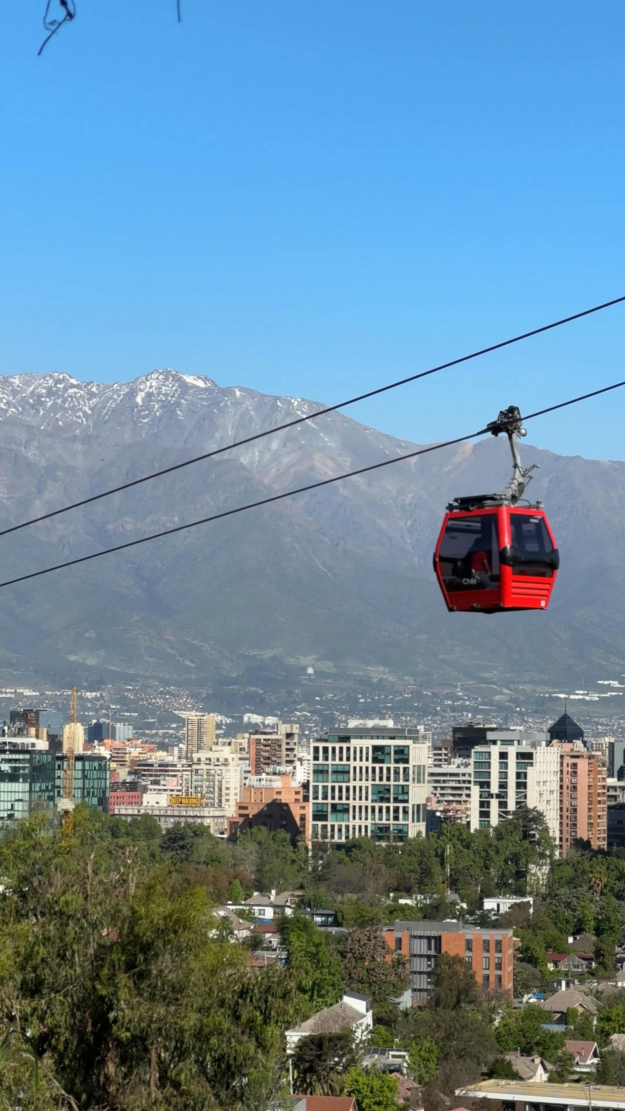 Scenic Cable Car with Mountain and City View Free Stock Video Footage ...