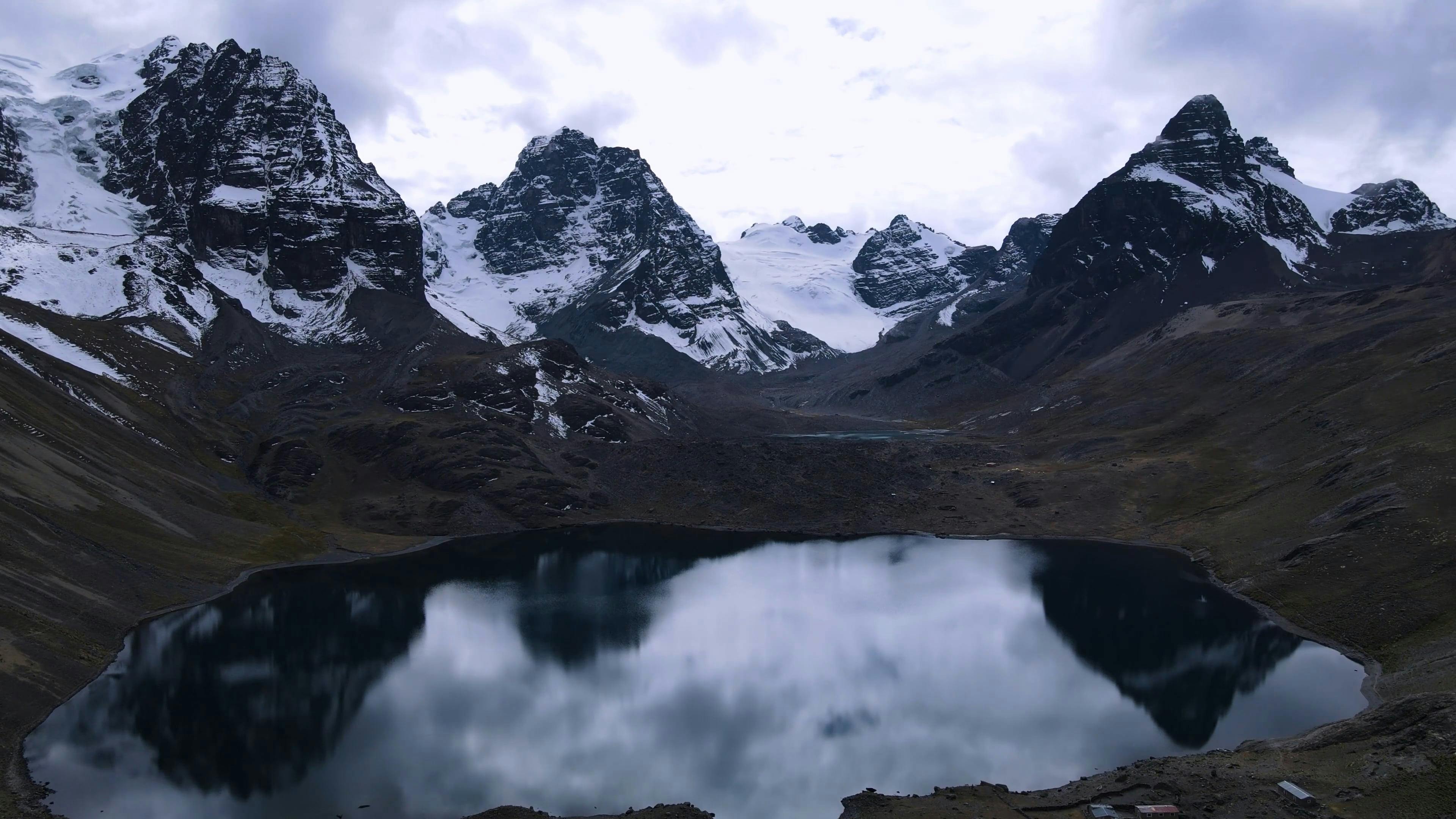 Vídeo profissional gratuito de à beira do lago, água, alta altitude ...