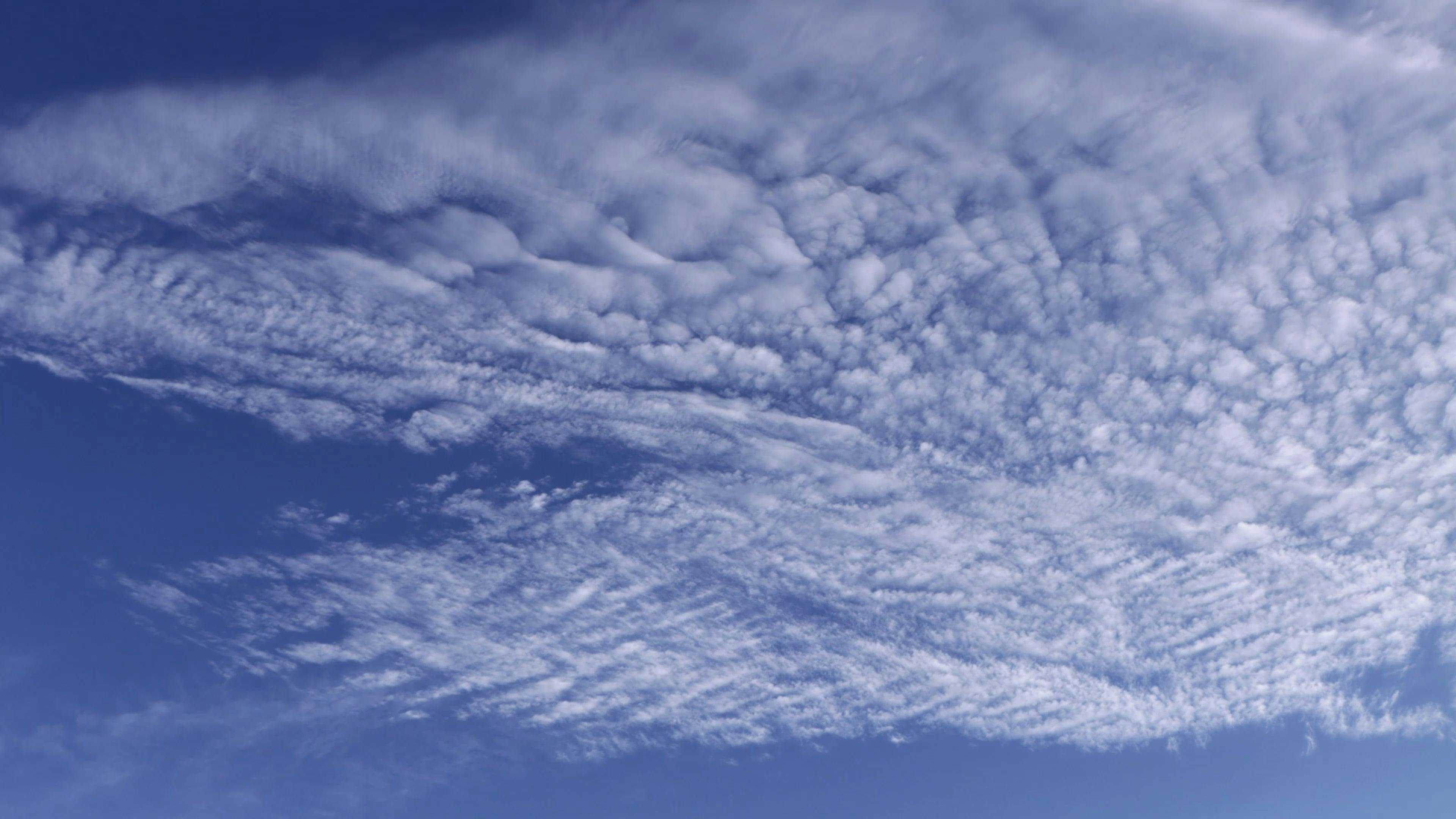 Cirrus clouds in blue sky Free Stock Video Footage, Royalty-Free 4K ...