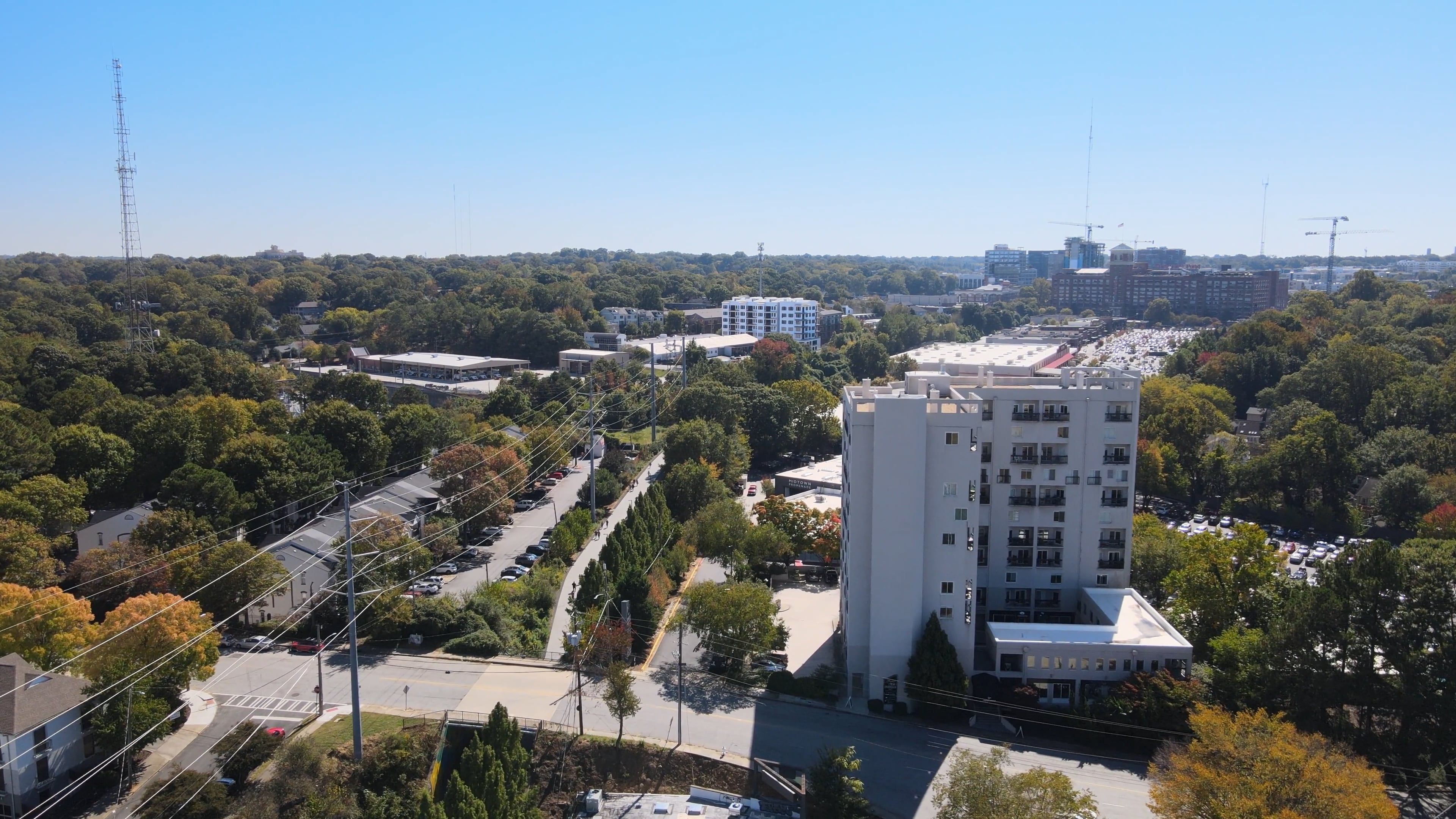 Flying over Beltline Atlanta Free Stock Video Footage, Royalty-Free 4K ...