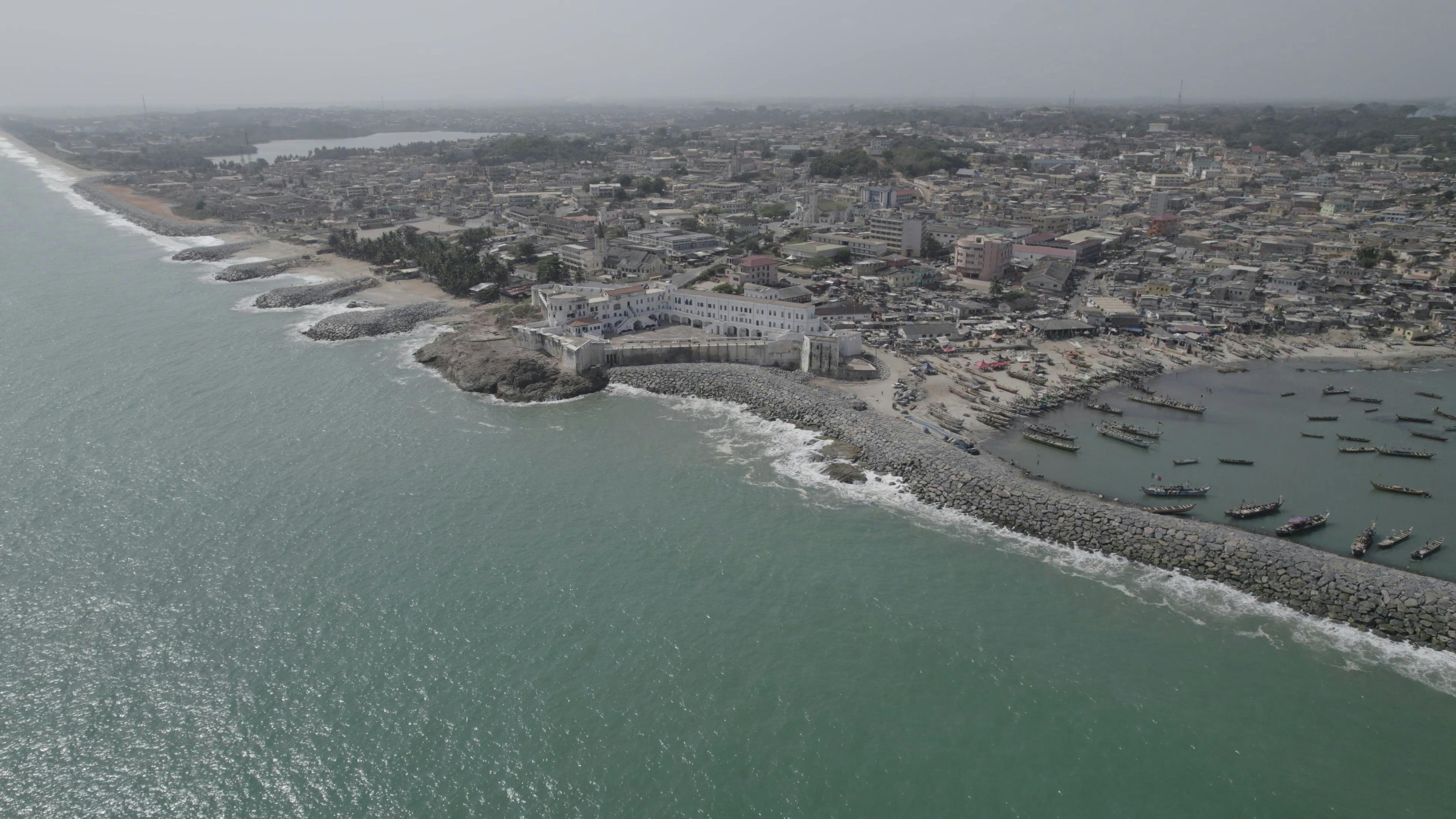 Bird Eye View - Cape Coast Castle Free Stock Video Footage, Royalty ...