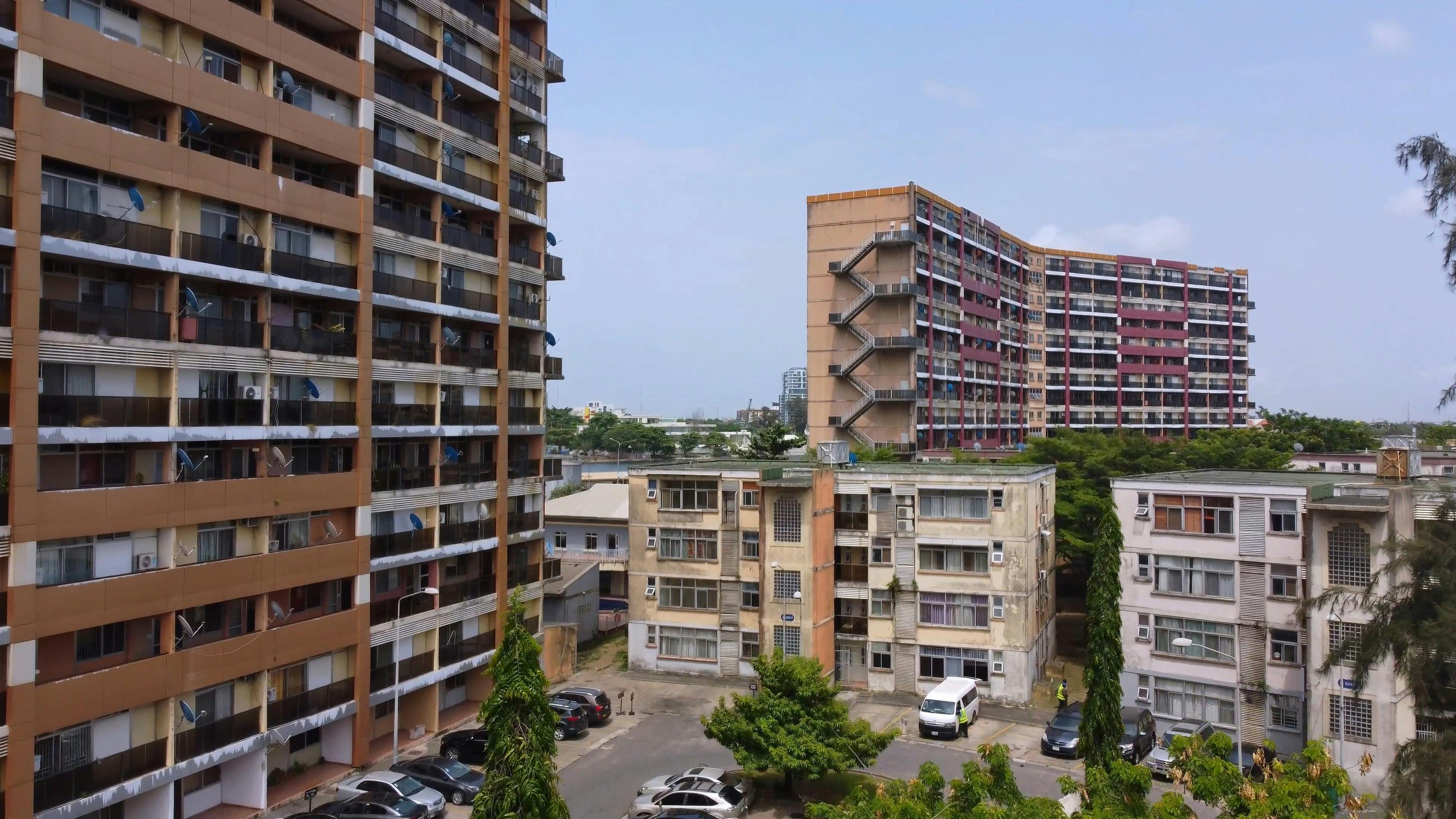 1004 building, Lagos Nigeria (ascending) Free Stock Video Footage ...