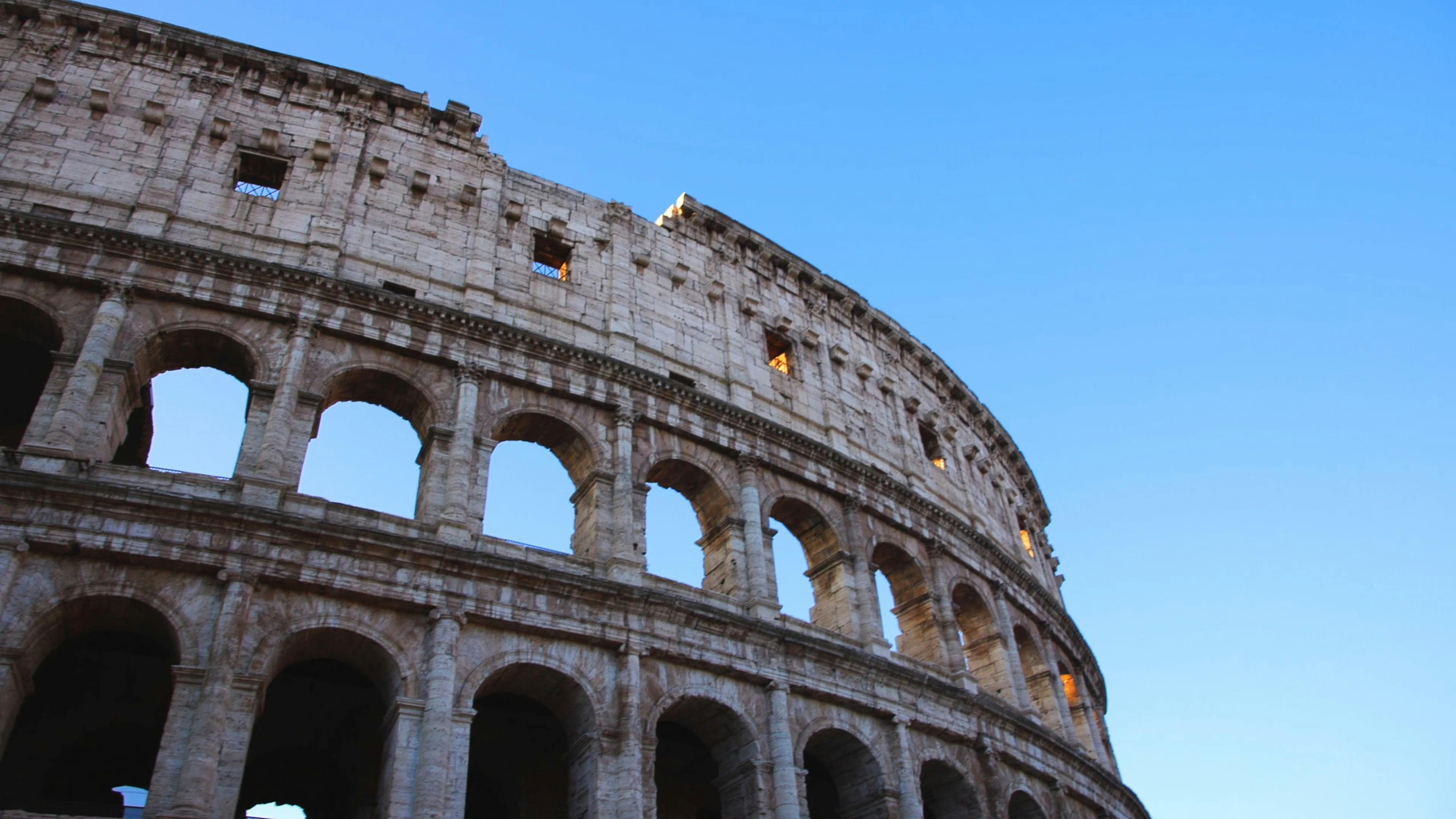 Video gratuito di @all'aperto, alba, anfiteatro, antica roma, antico ...