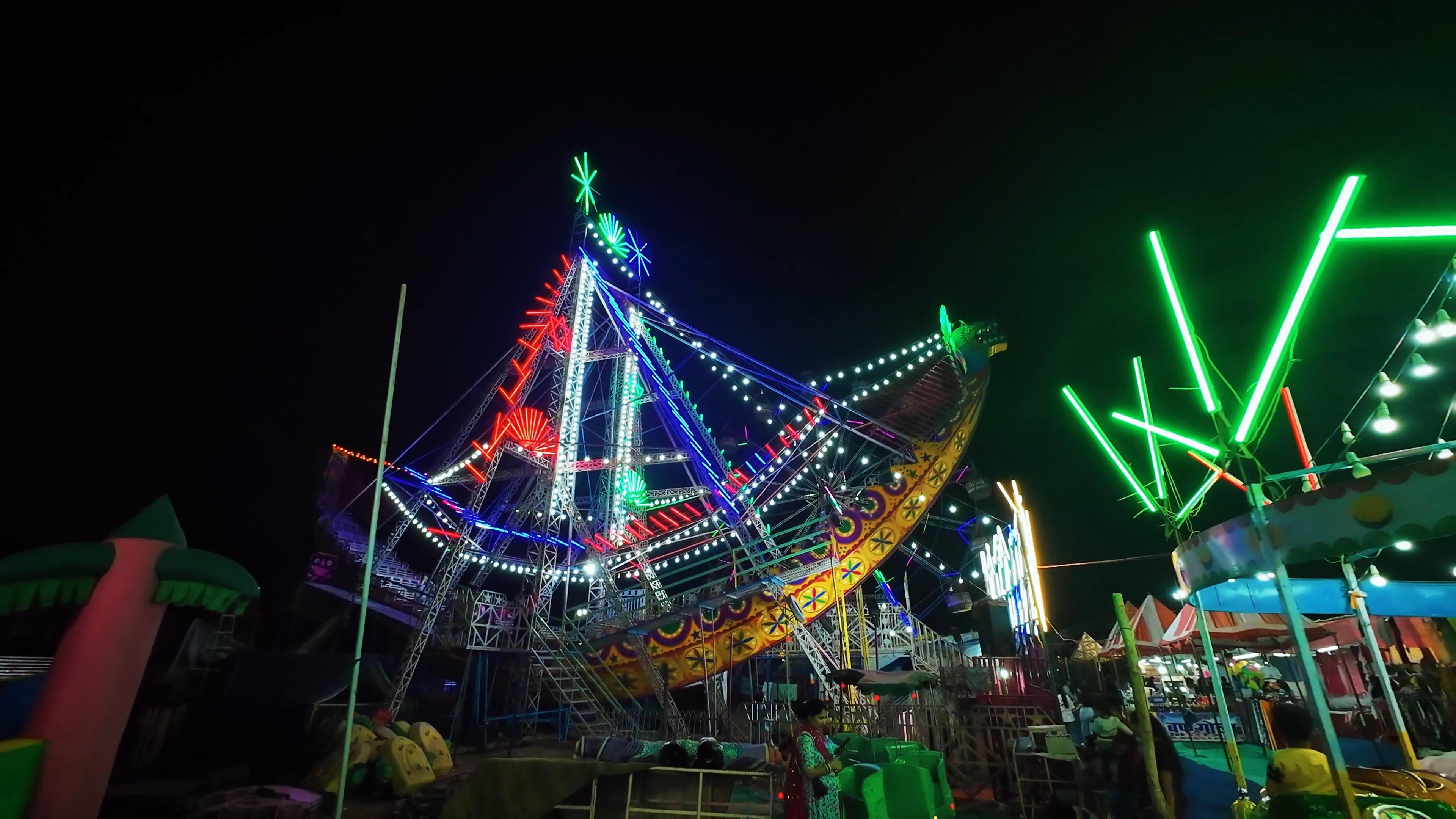 Night scene in fair view Free Stock Video Footage, Royalty-Free 4K & HD ...