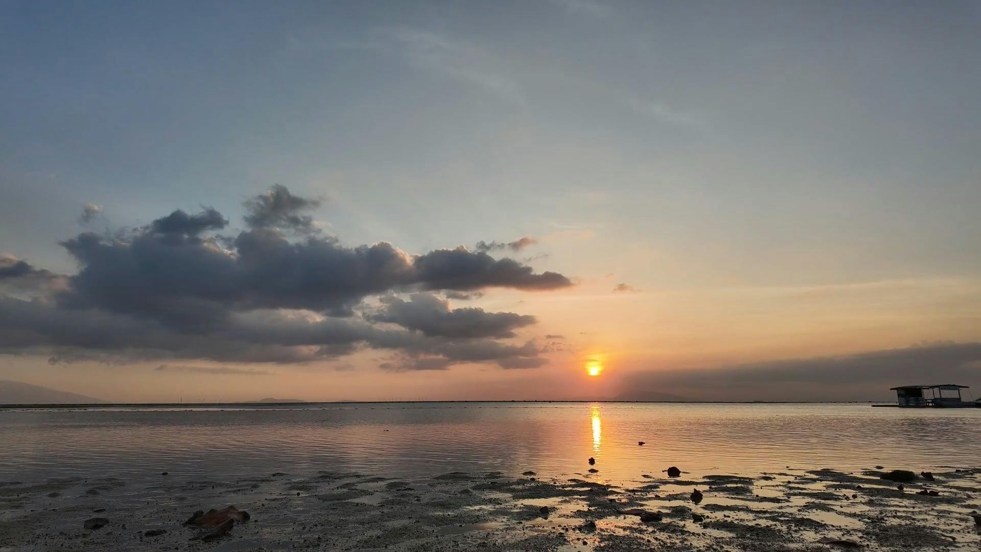 The Beautiful Colors Of Sunset From The Beach Free Stock Video Footage ...