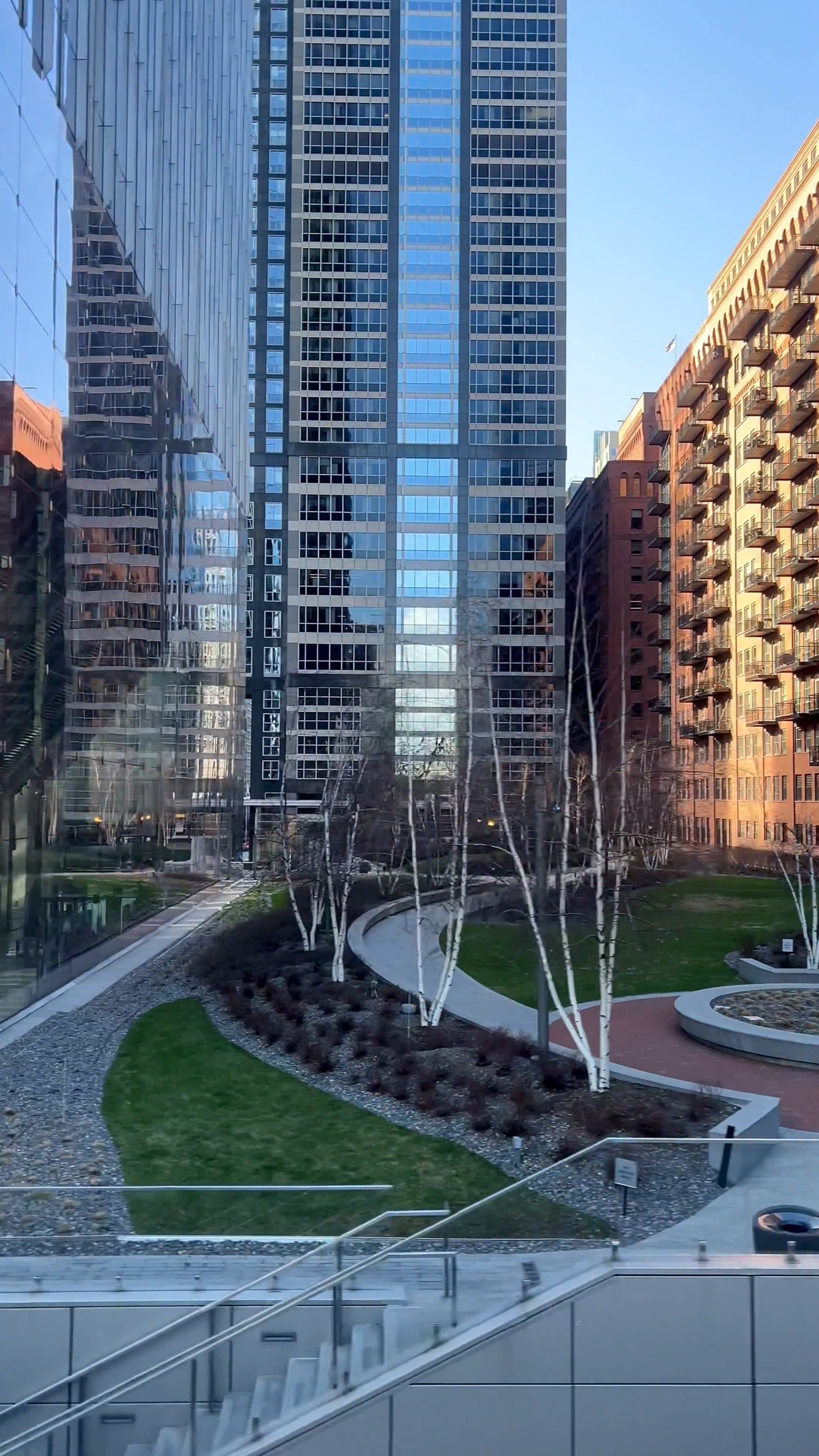 A view of the chicago skyline from a high rise Free Stock Video Footage ...