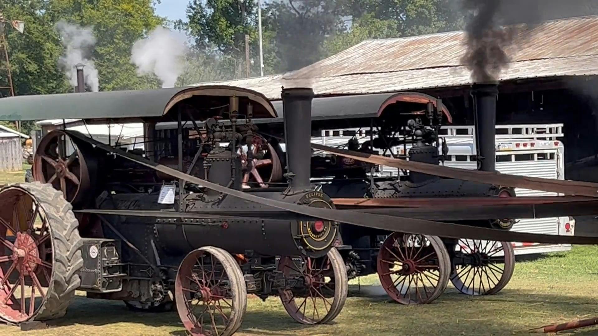Steam Tractors on Threshing Machines Free Stock Video Footage, Royalty ...