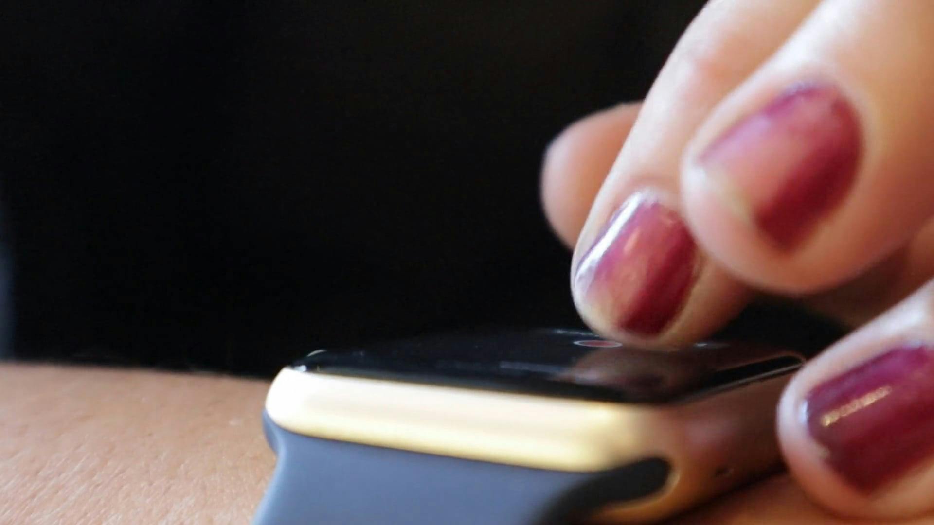 Person Scrolling Through Smartwatch · Free Stock Video