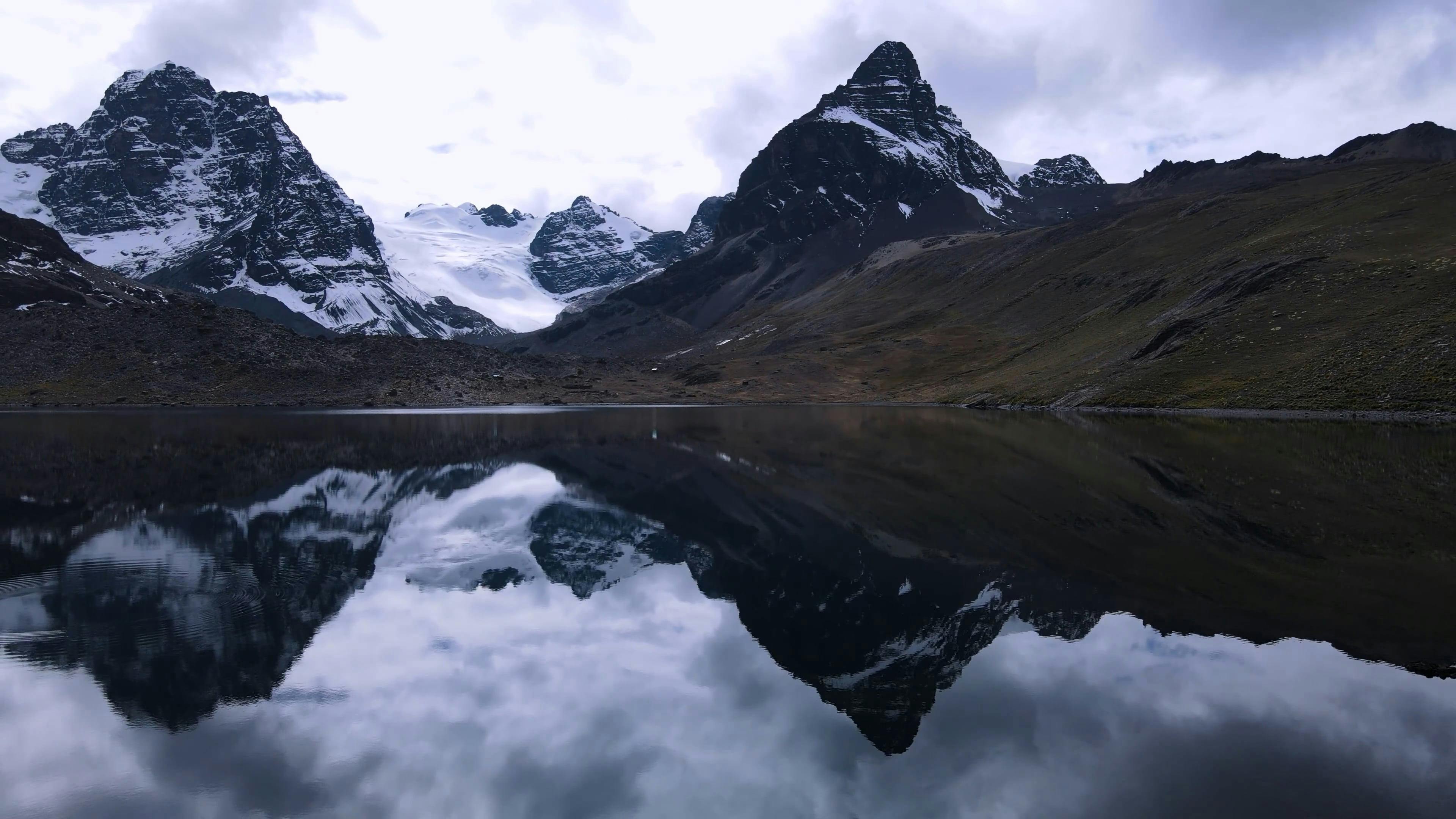 Aerial View of Beautiful Mountain Valley Free Stock Video Footage ...