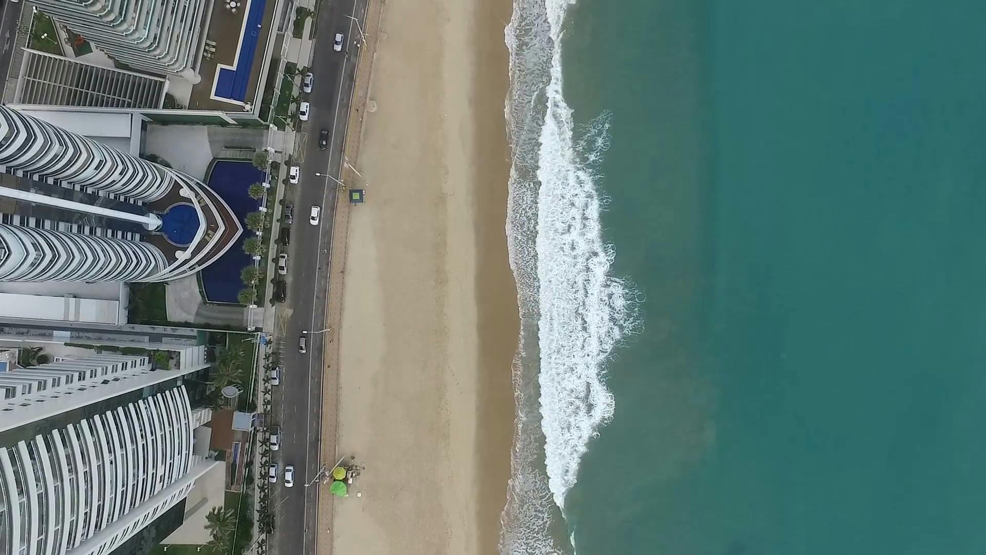 Modern Buildings Near The Sea · Free Stock Video