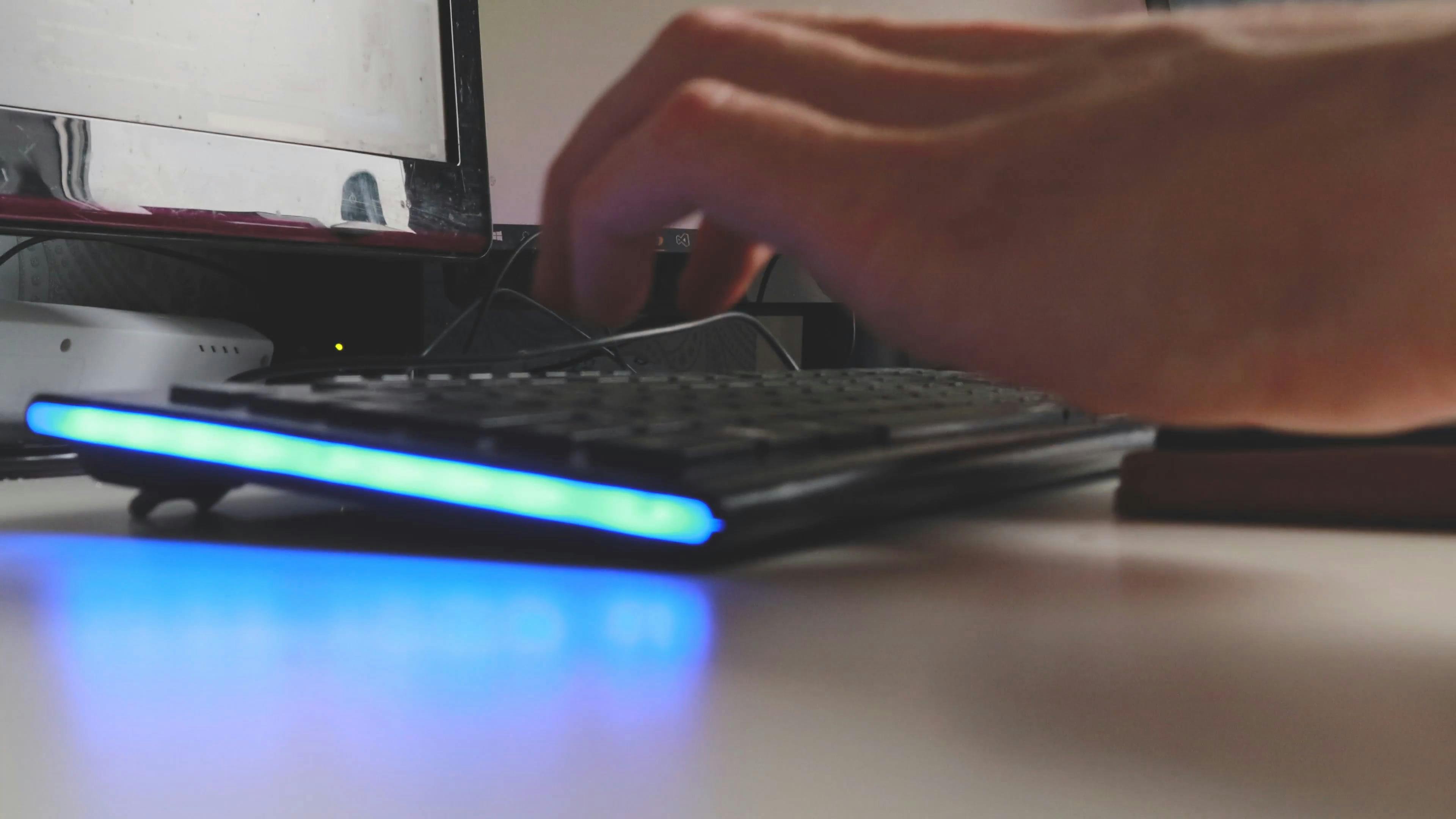 Person Working With Computer · Free Stock Video