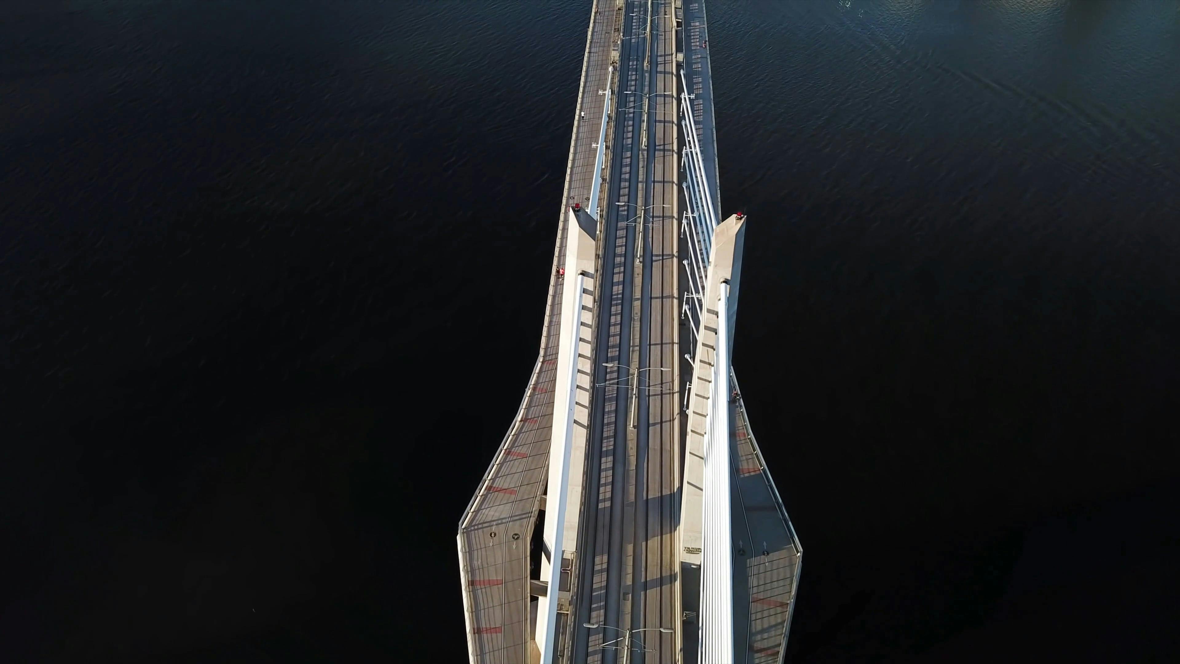 Drone View Of Bridge · Free Stock Video