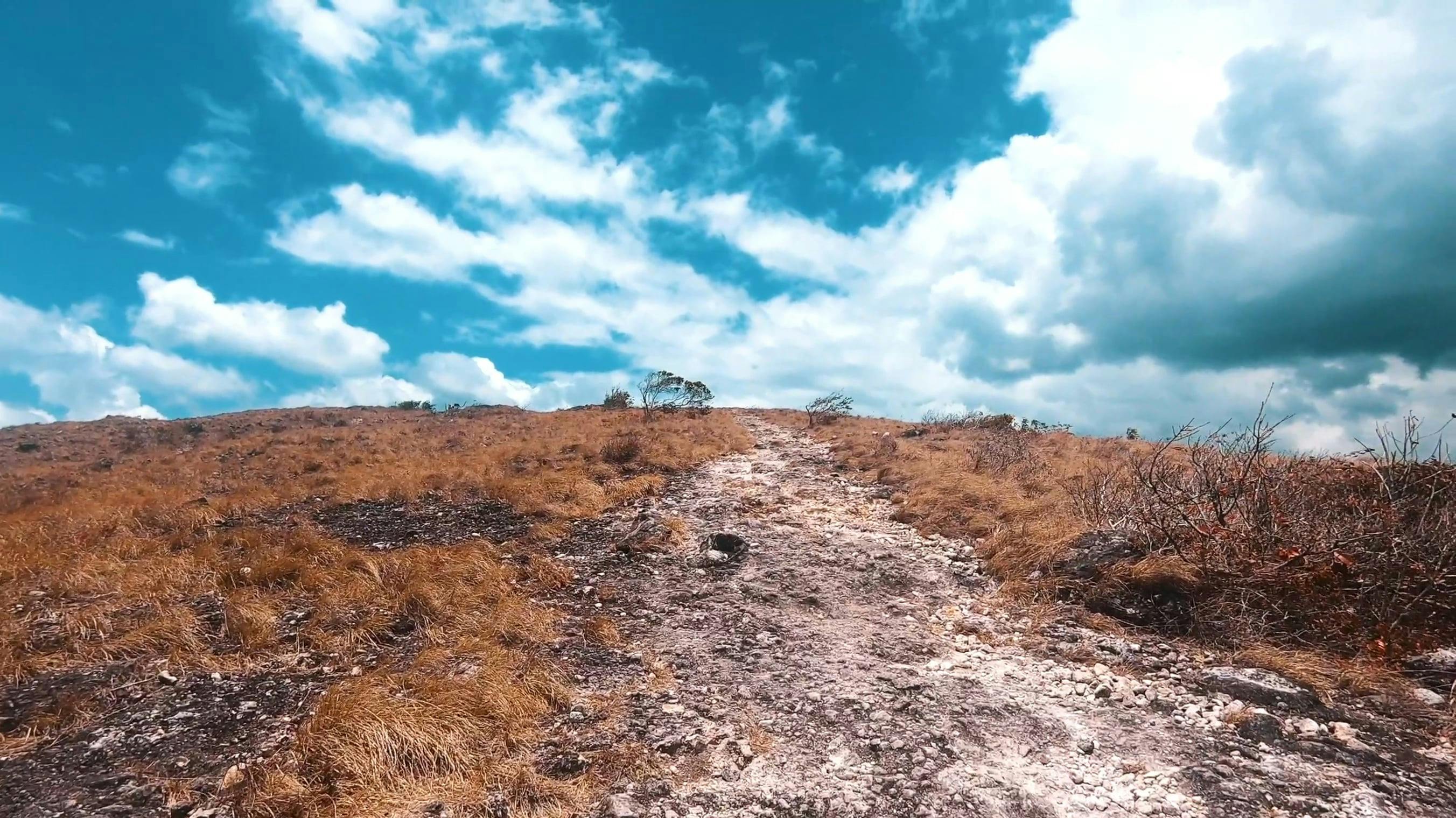 Pathway On A Hill · Free Stock Video