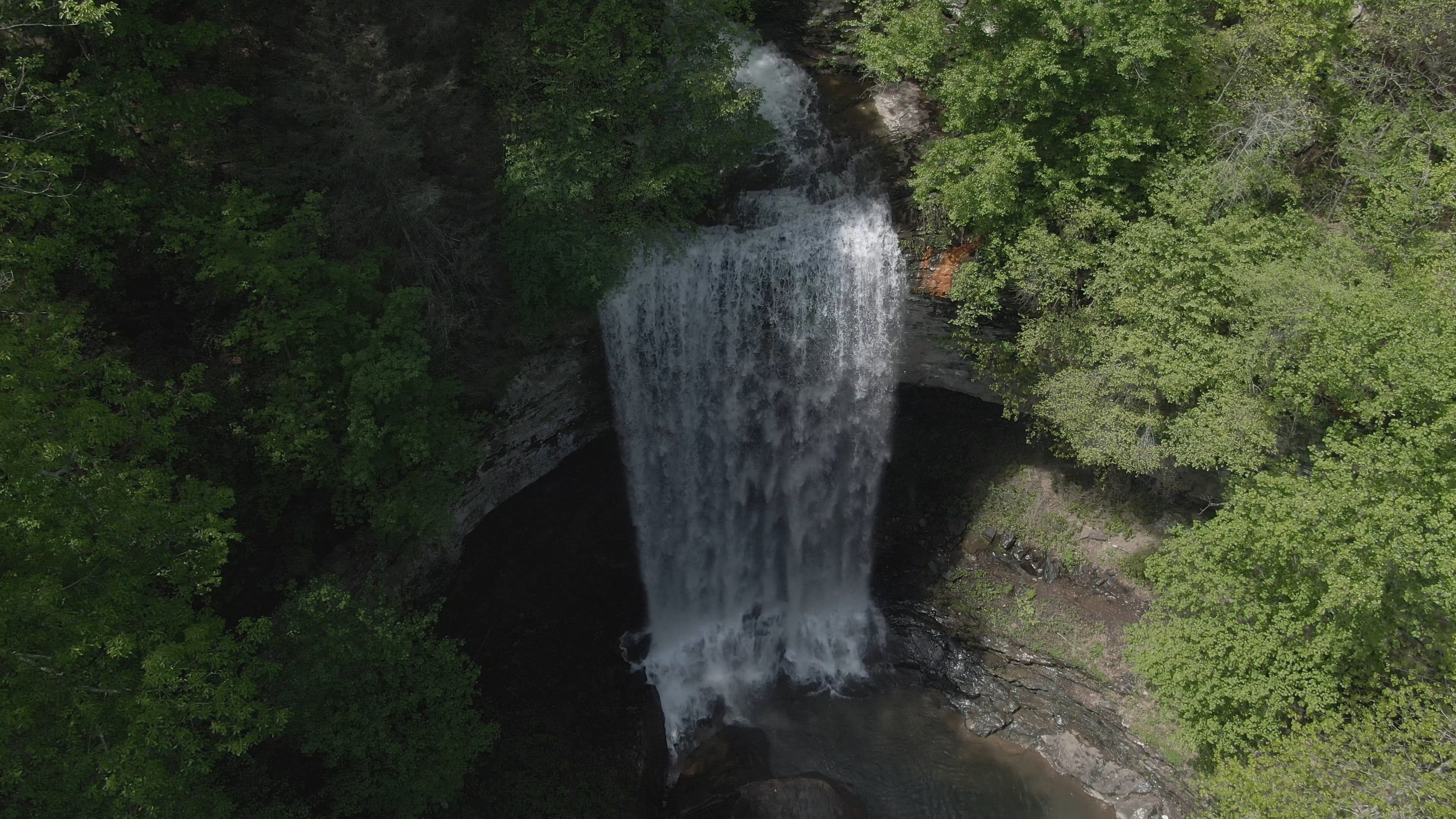 Aerial View Of A Waterfalls Free Stock Video Footage, Royalty-Free 4K ...