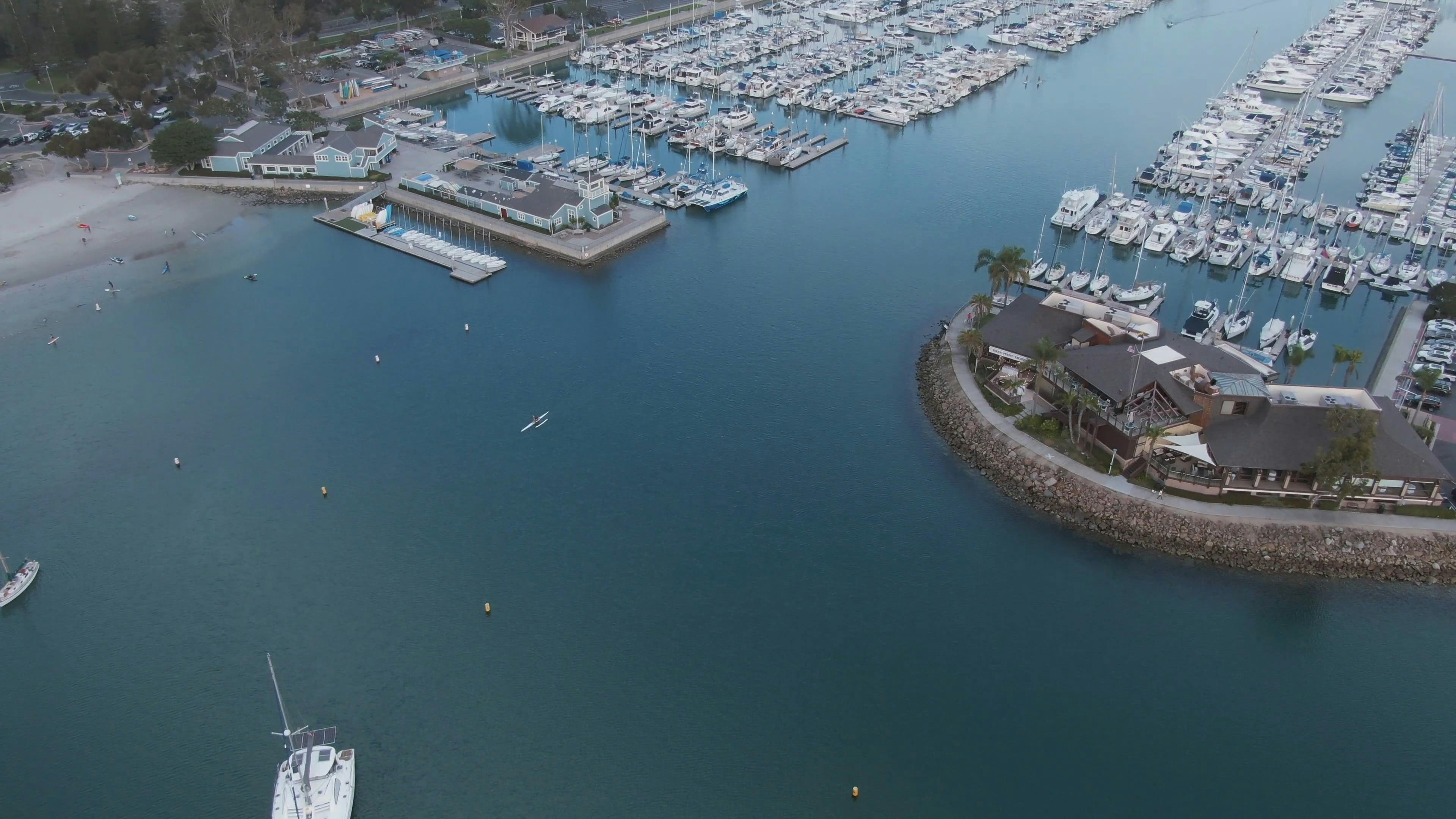 Aerial View Of A Harbor · Free Stock Video