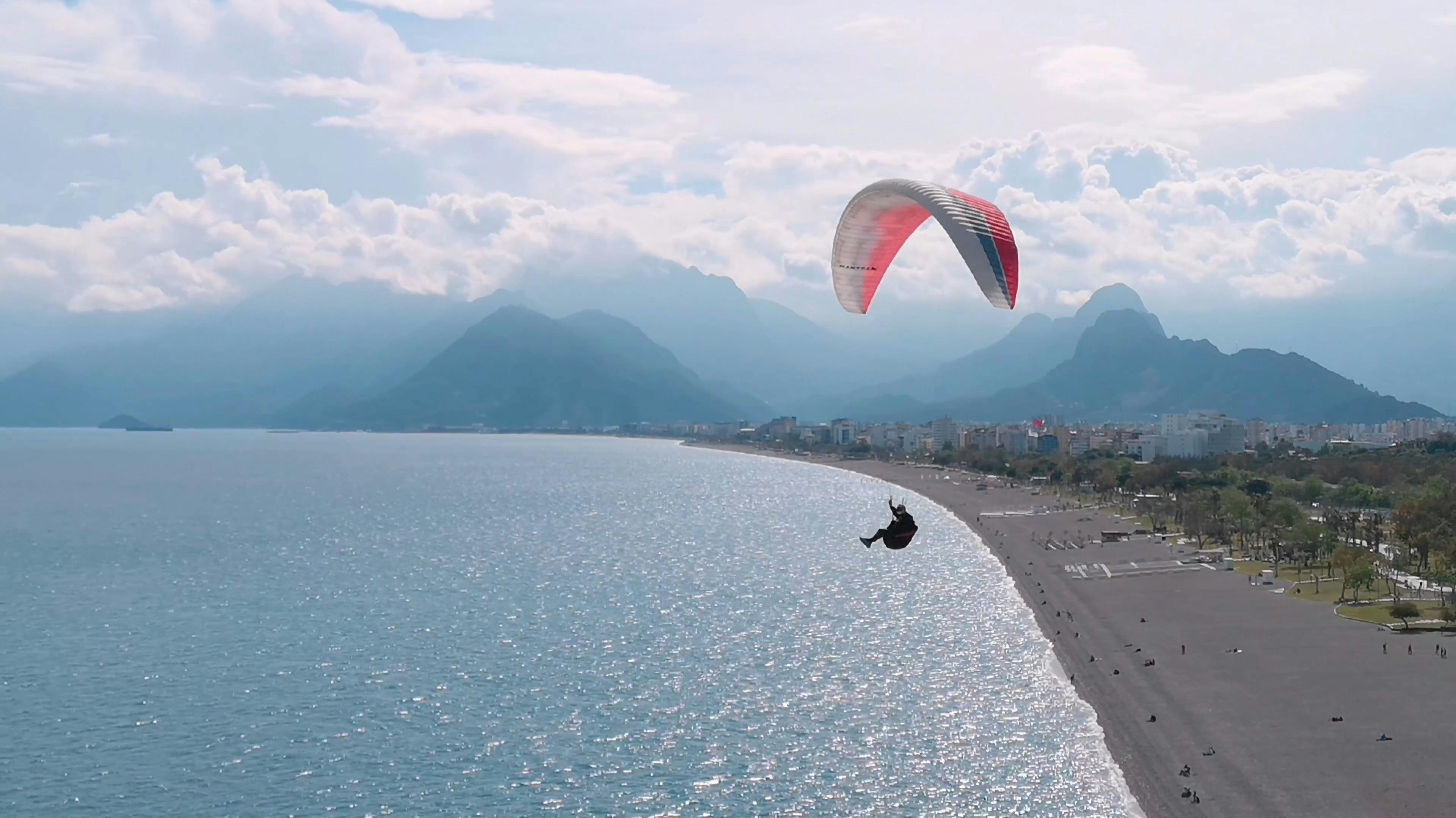 A Man Paragliding Free Stock Video Footage, Royalty-Free 4K & HD Video Clip