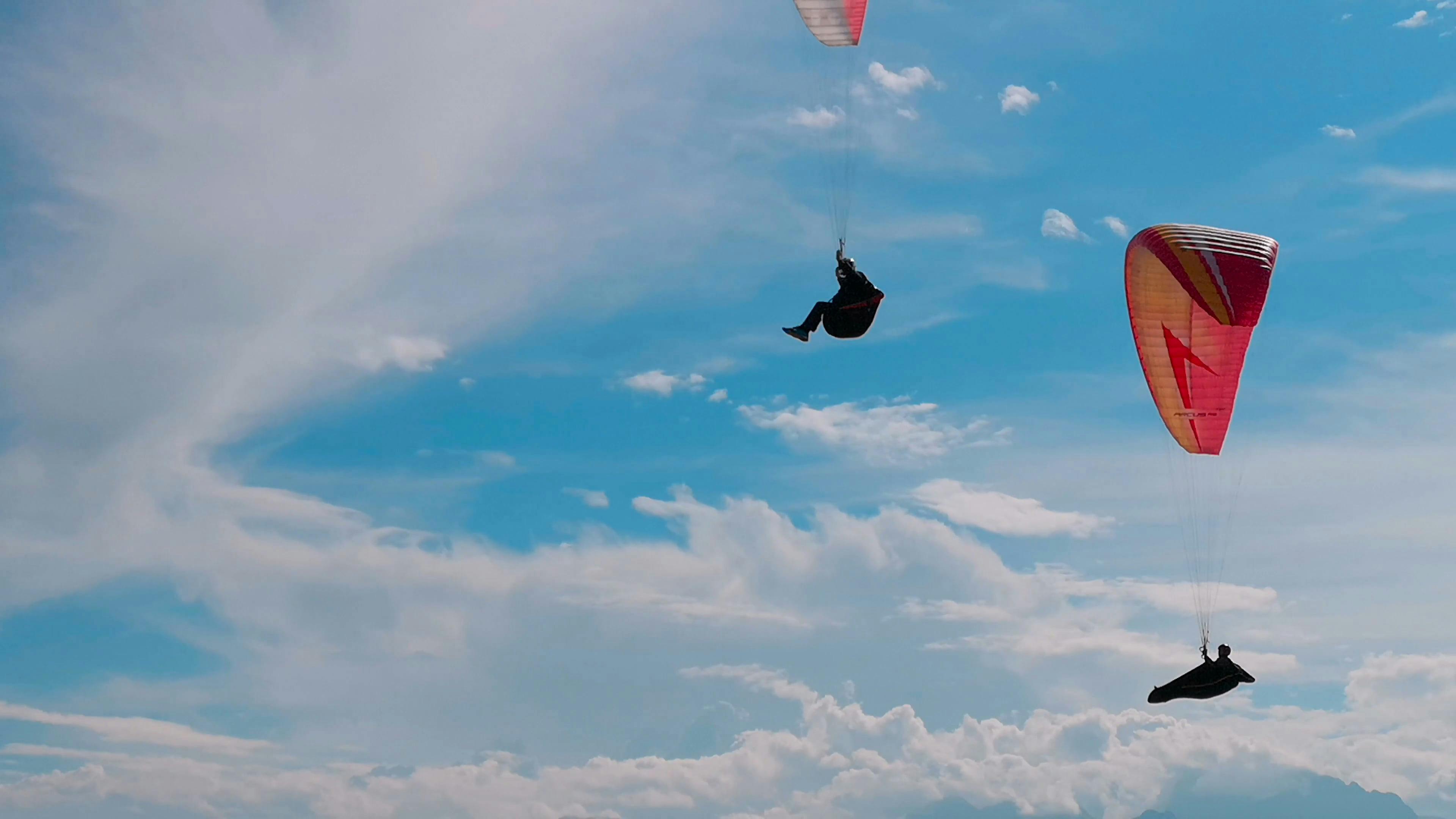 Wind Paragliding · Free Stock Video