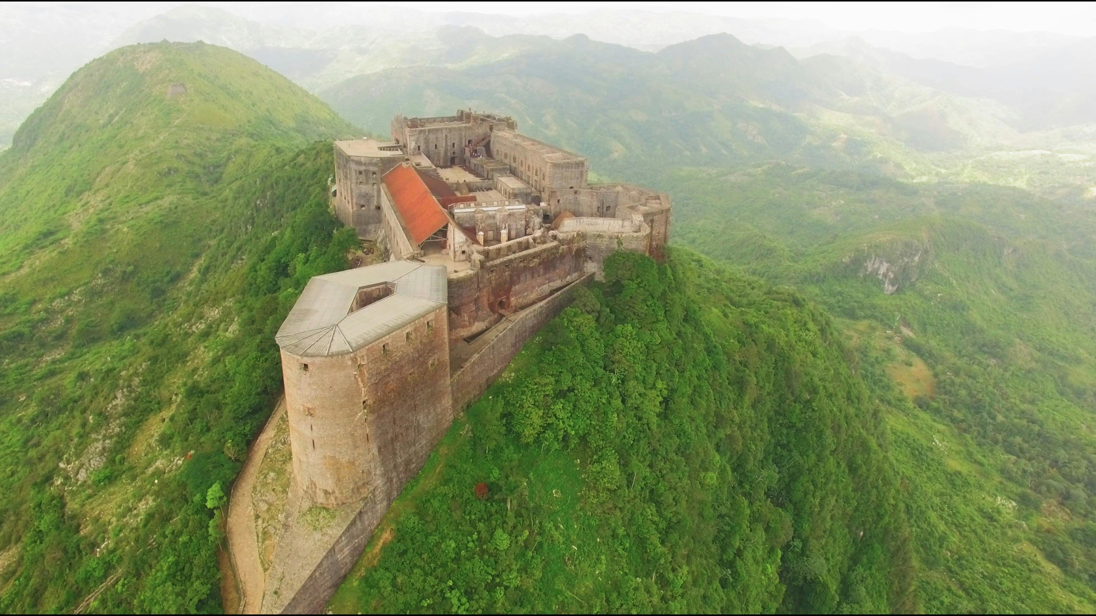 A Ruin Castle On Top Of A Mountain · Free Stock Video