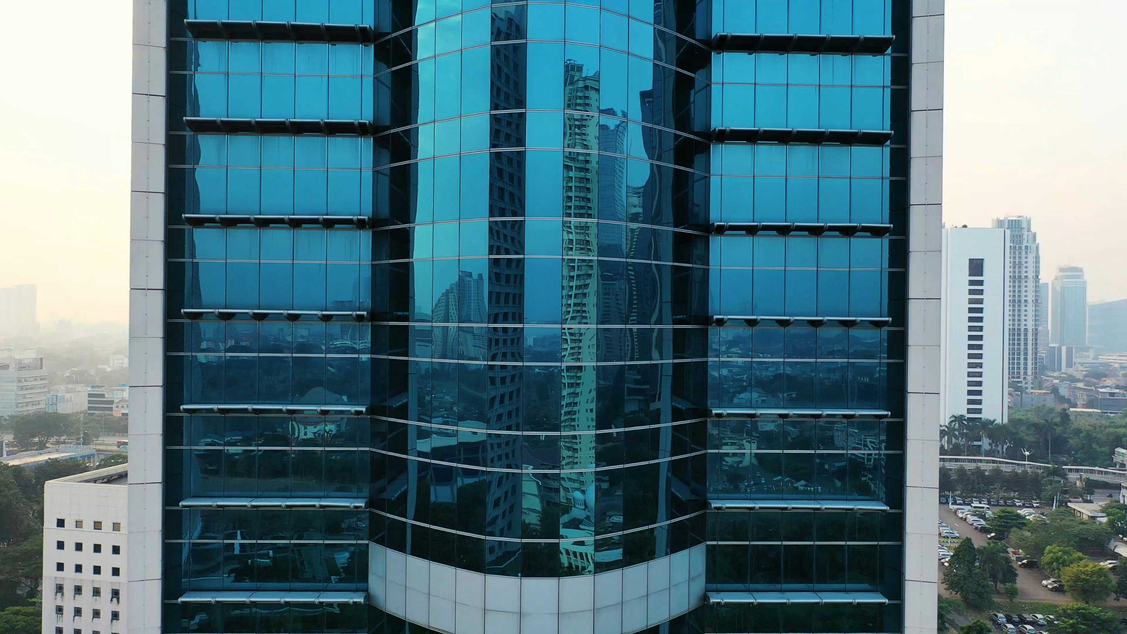 Drone Footage Of A Modern Buliding Free Stock Video Footage, Royalty ...