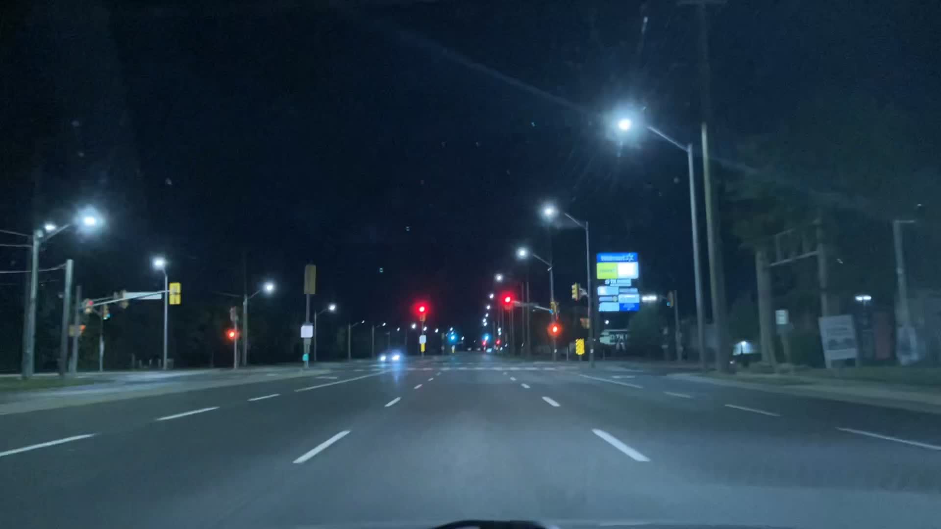 A car driving on a highway at night Free Stock Video Footage, Royalty ...