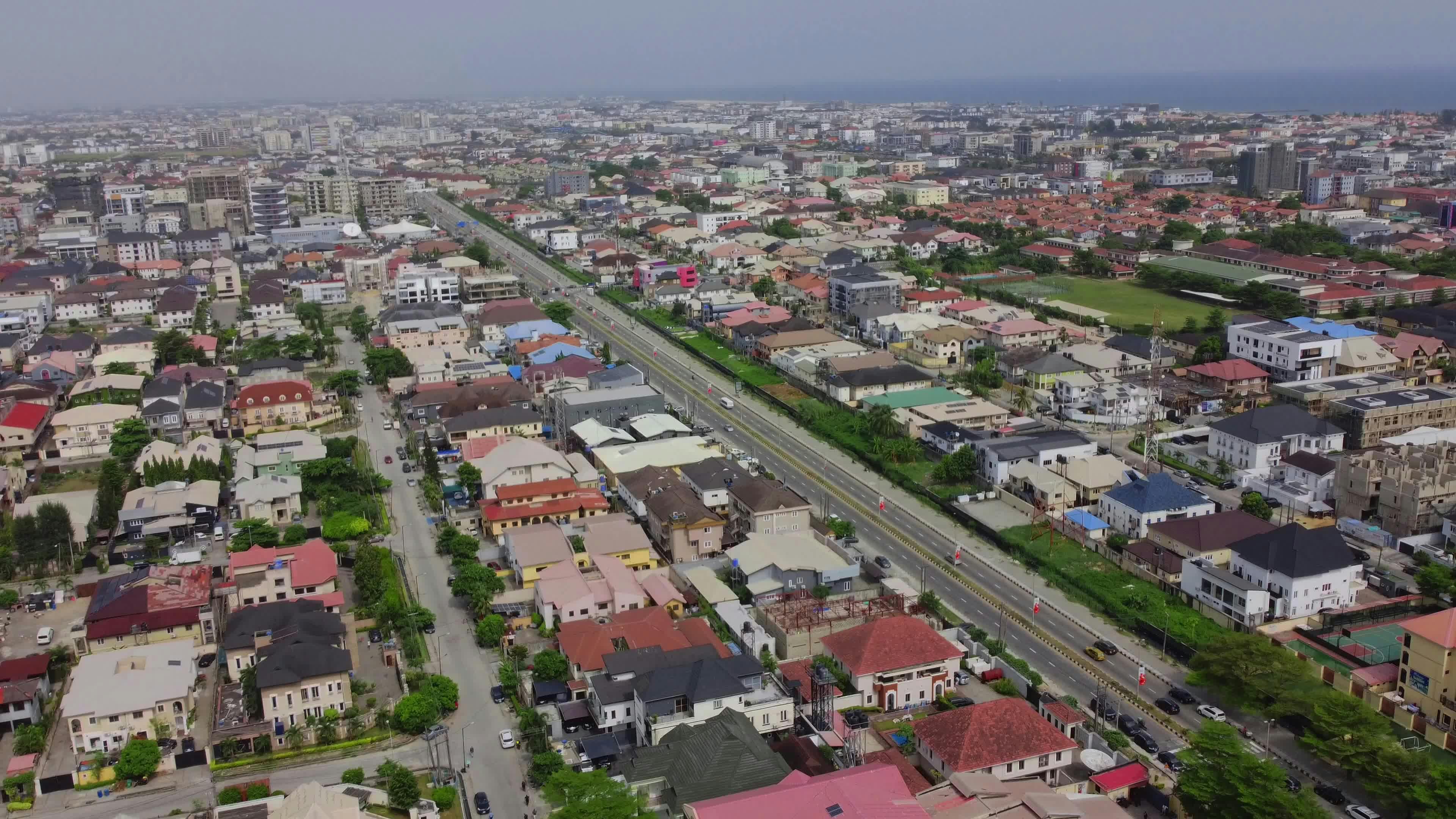 Lekki Phase 1, Lekki - Epe Expressway, Lagos Nigeria Free Stock Video Footage, Royalty-Free 4K ...