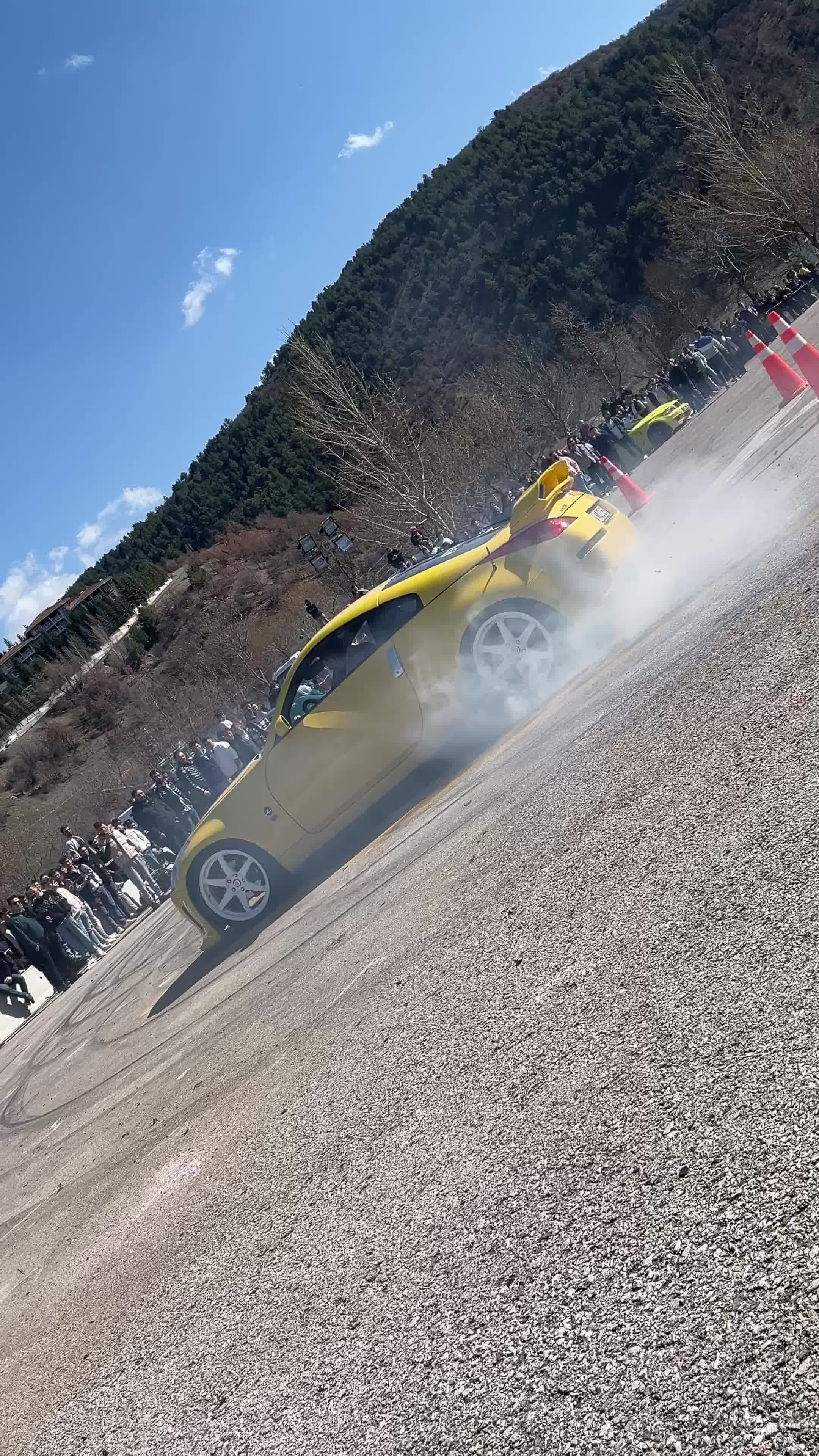 A yellow car is drifting on the track Free Stock Video Footage, Royalty ...