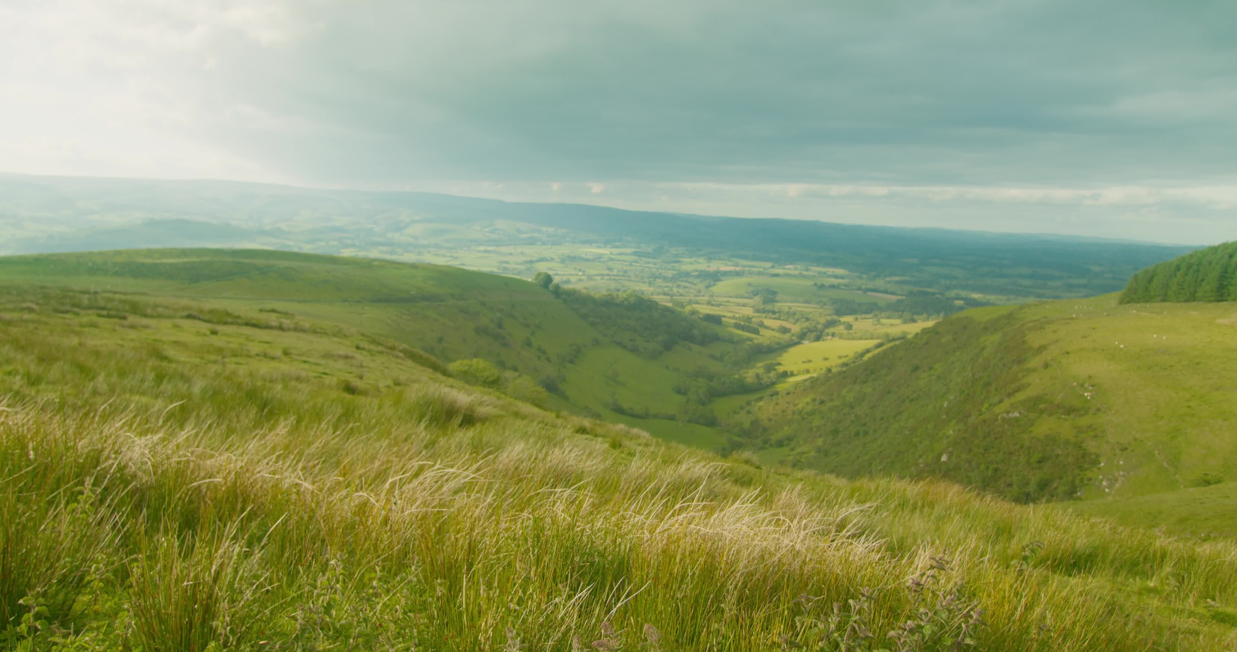 Landscape view, top of the hill Free Stock Video Footage, Royalty-Free ...