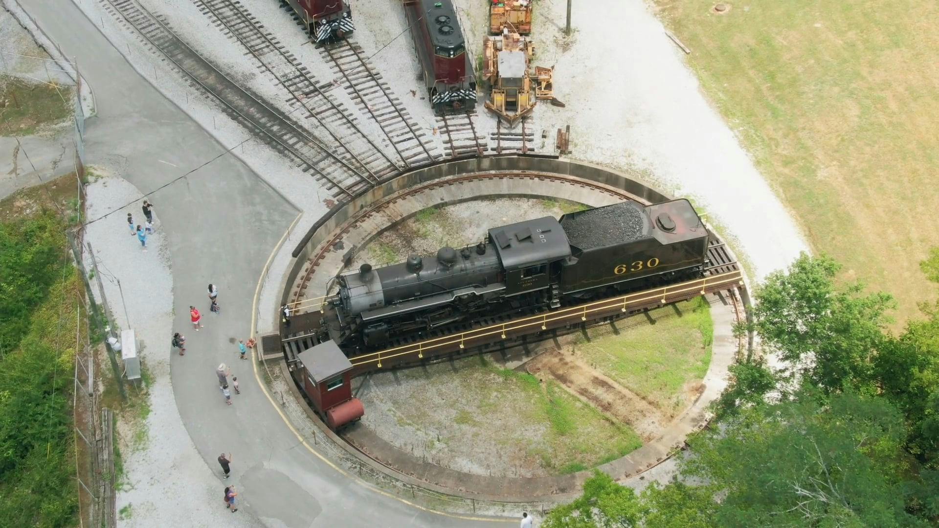 Aerial View Of A Train As A Famous Attraction · Free Stock Video