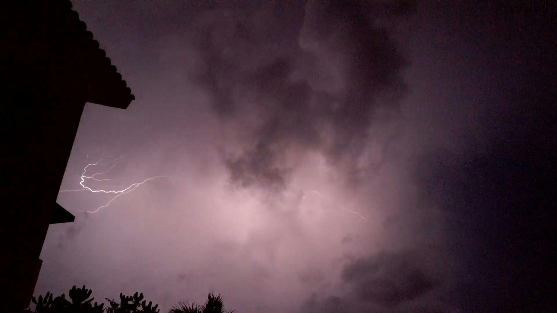 Thunder And Flash Of Lightning · Free Stock Video