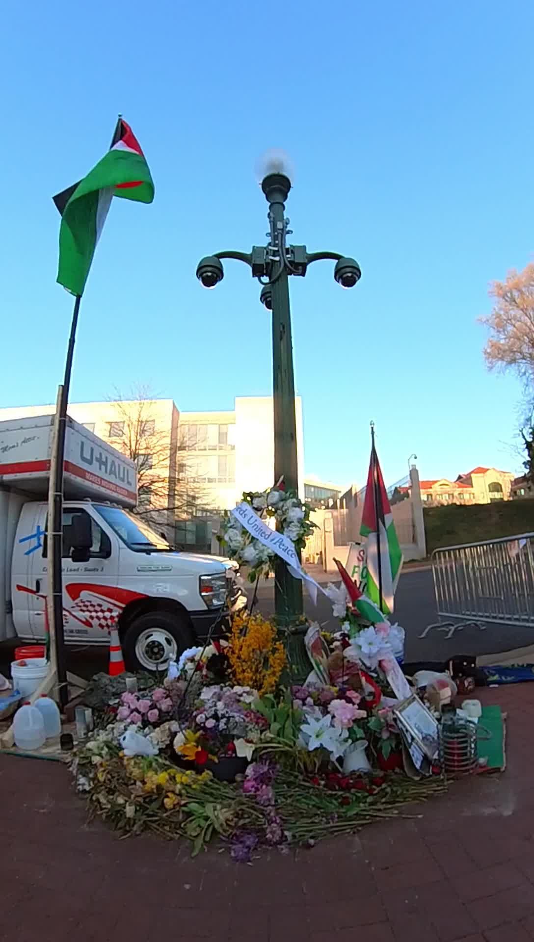 Aaron Bushnell community memorial Free Stock Video Footage, Royalty ...