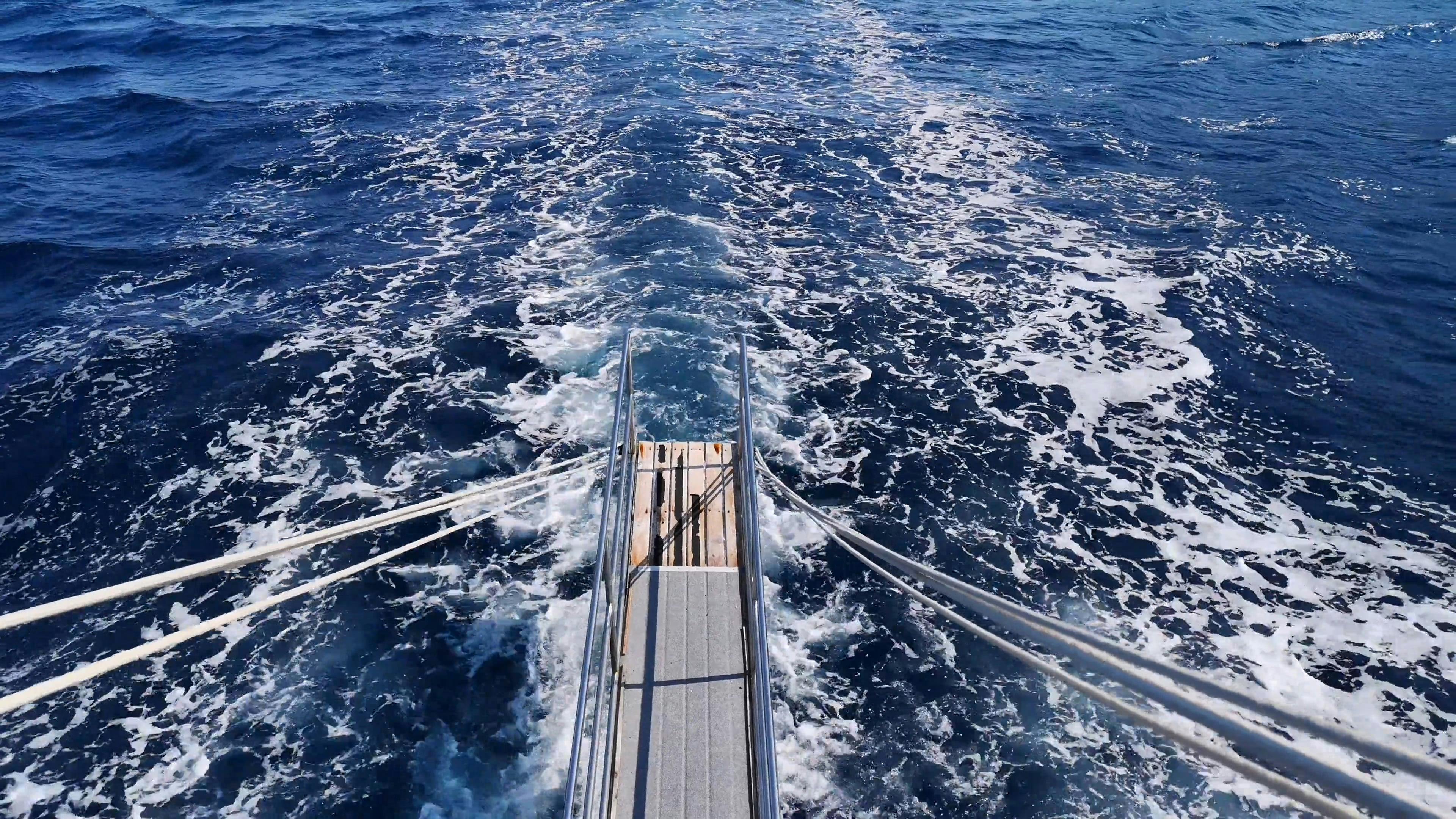 Ship Sailing Across The Sea · Free Stock Video