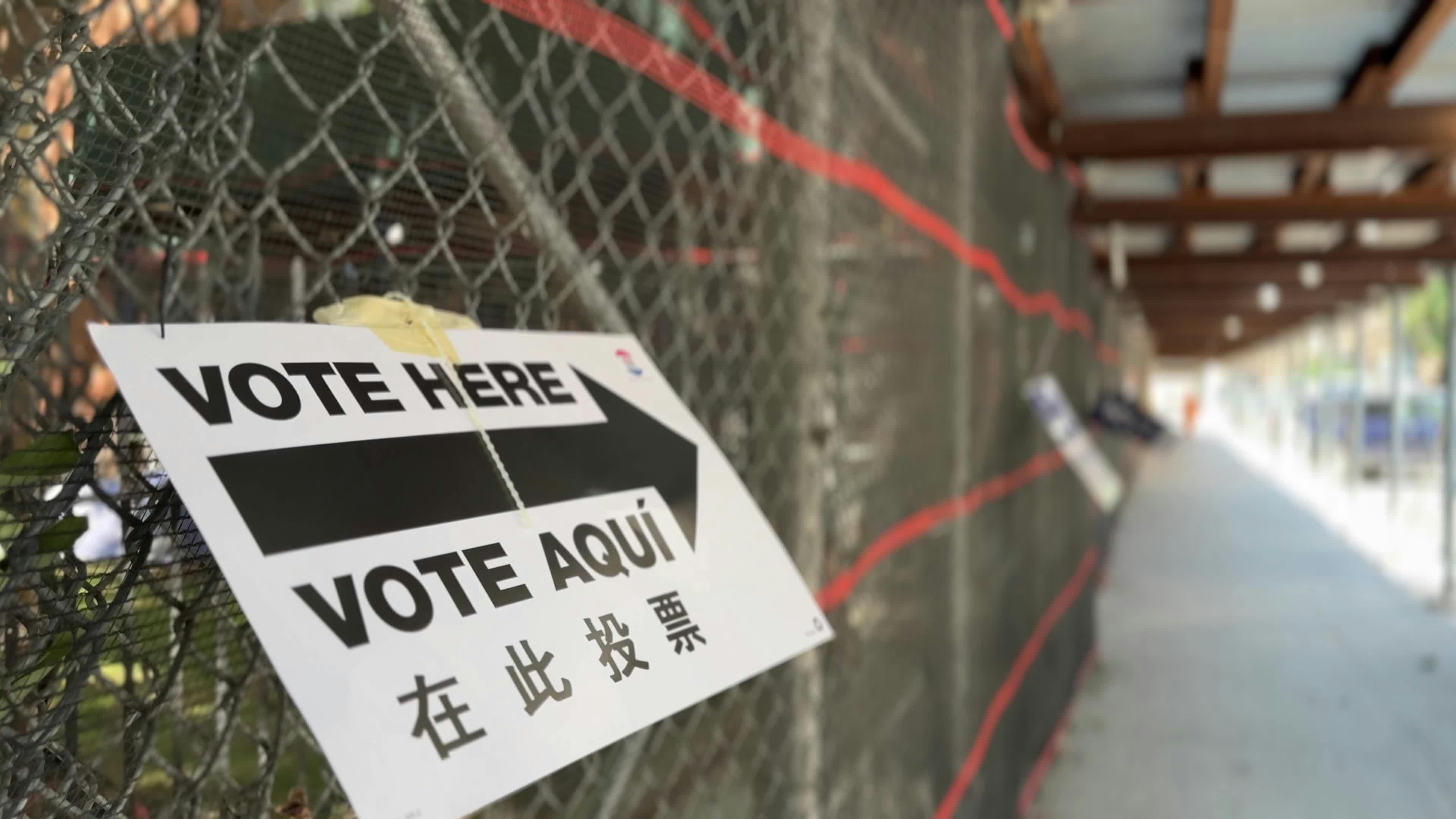 Voting sign at Dewitt Clinton Center in Harlem Free Stock Video Footage ...