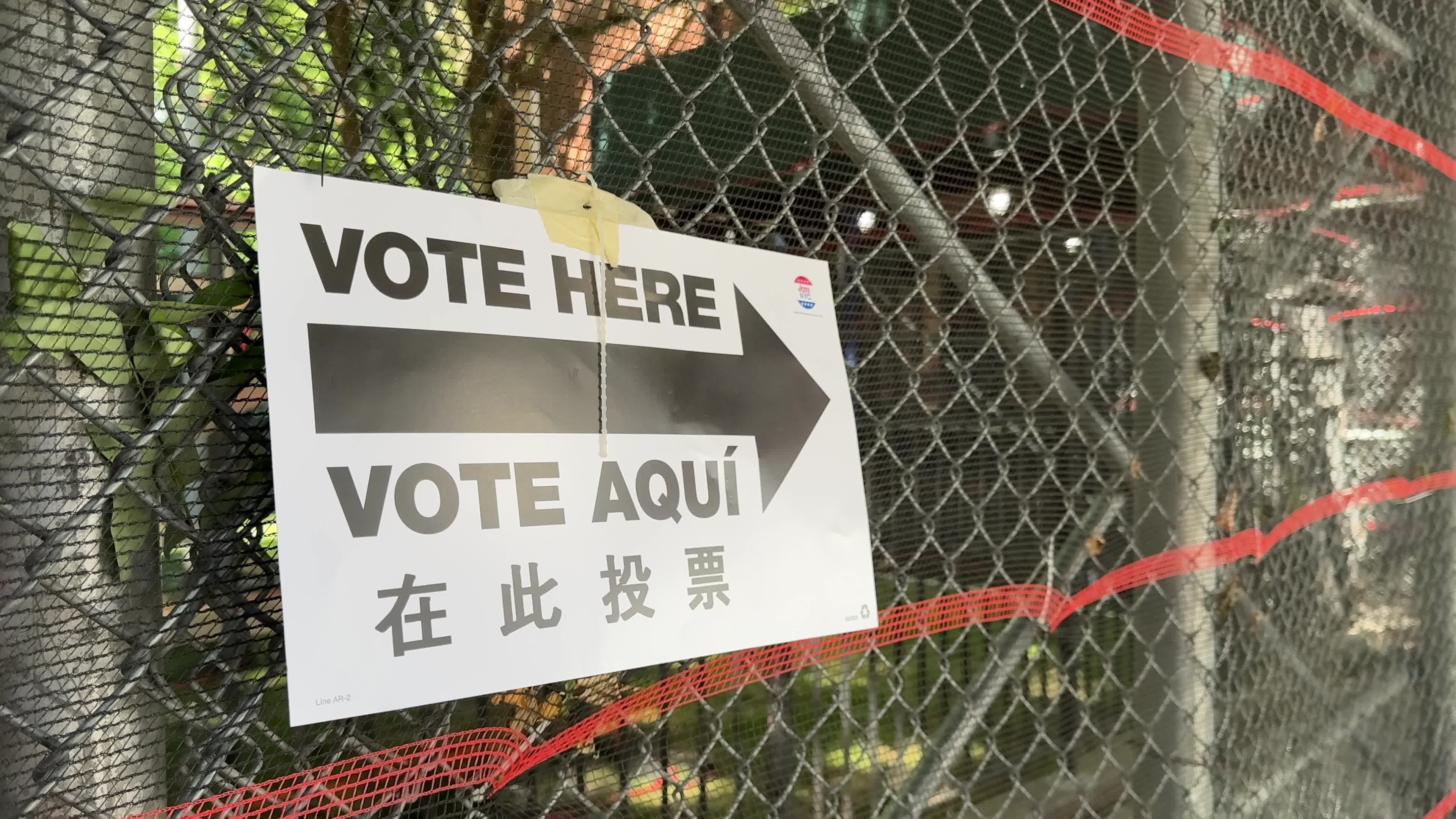 Voting sign at Dewitt Clinton Center in Harlem Free Stock Video Footage ...