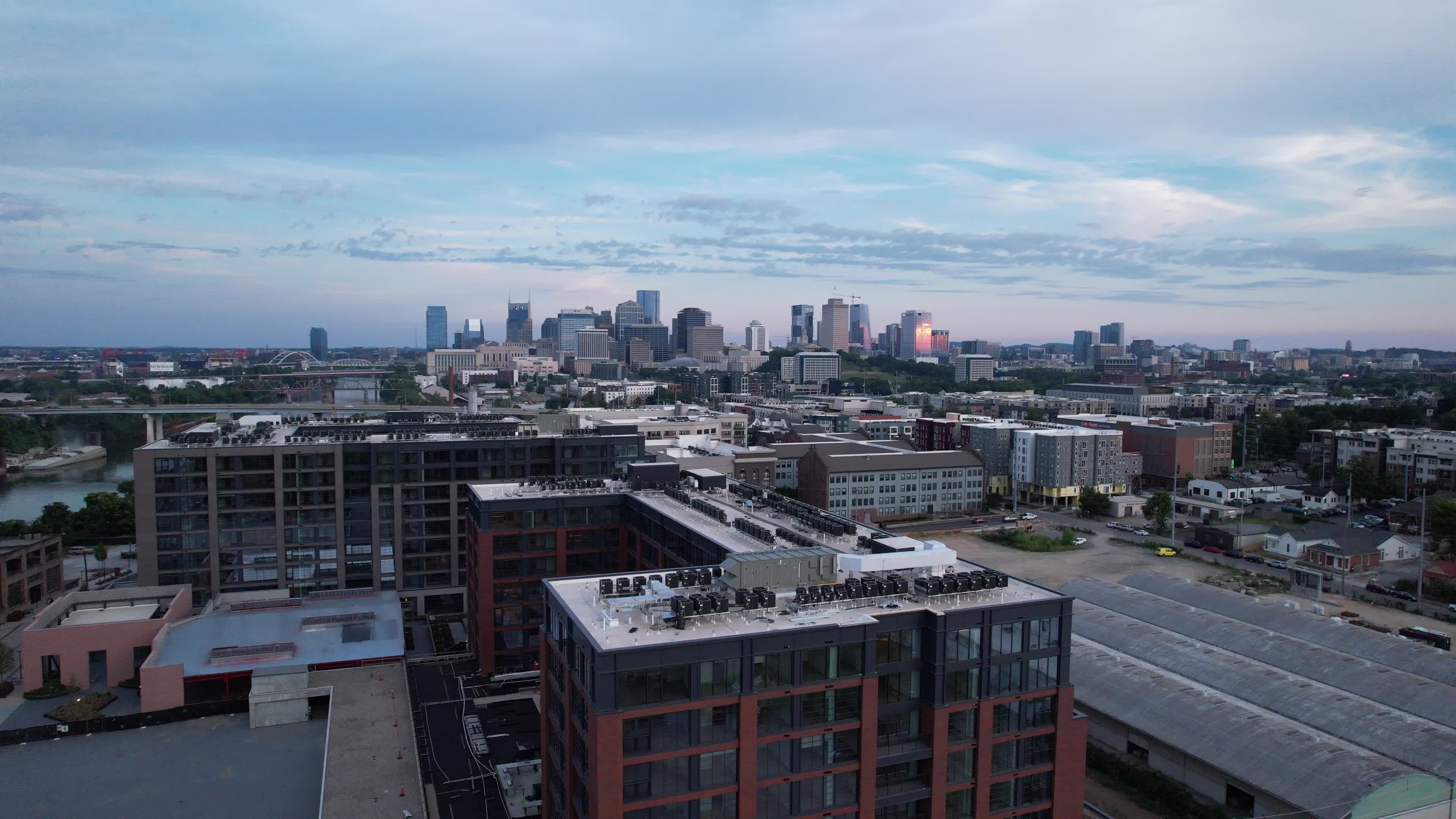 Stunning Aerial View of Houston Sunset Skyline Free Stock Video Footage ...