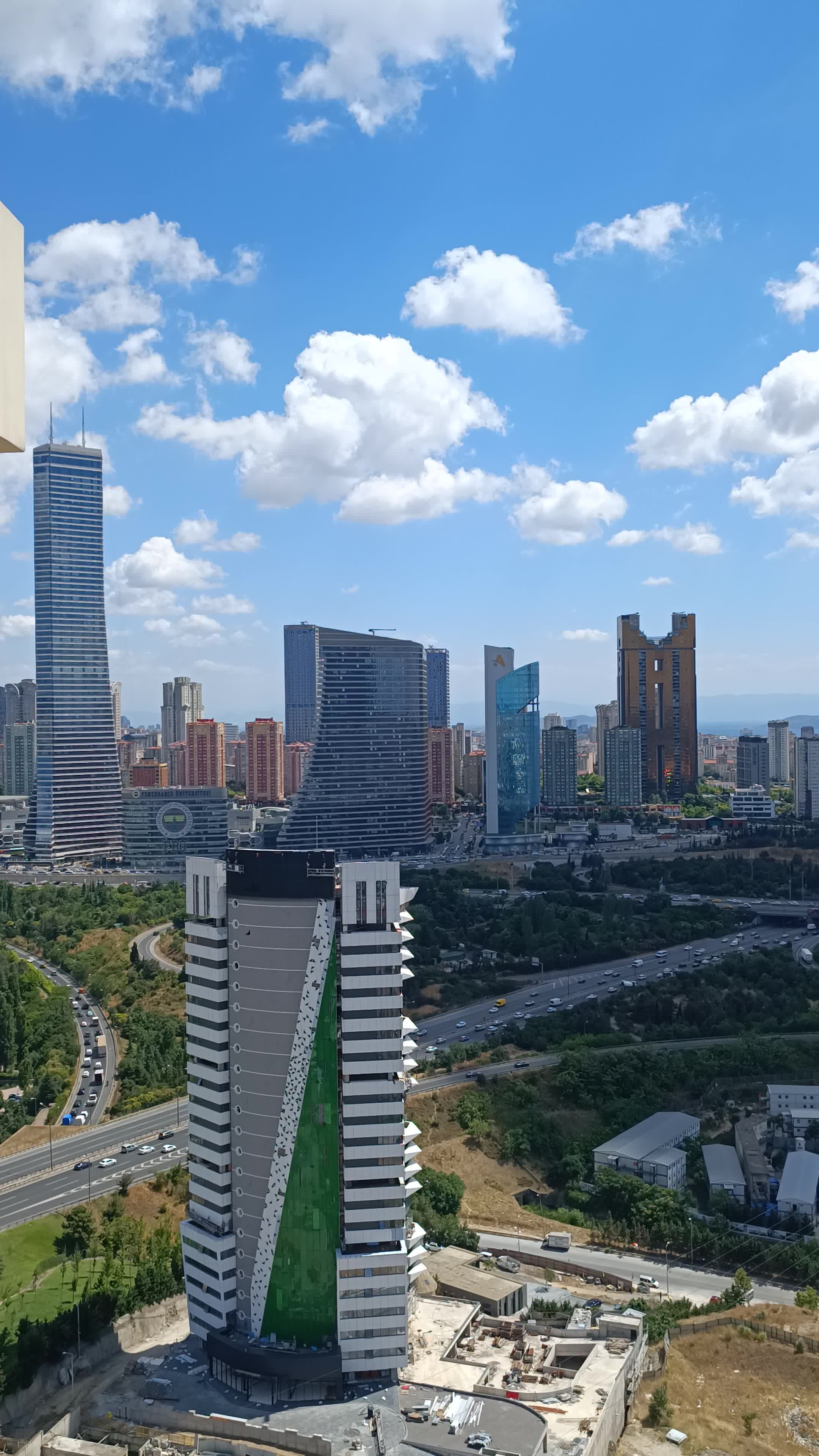 A view of a city from a high rise building Free Stock Video Footage ...