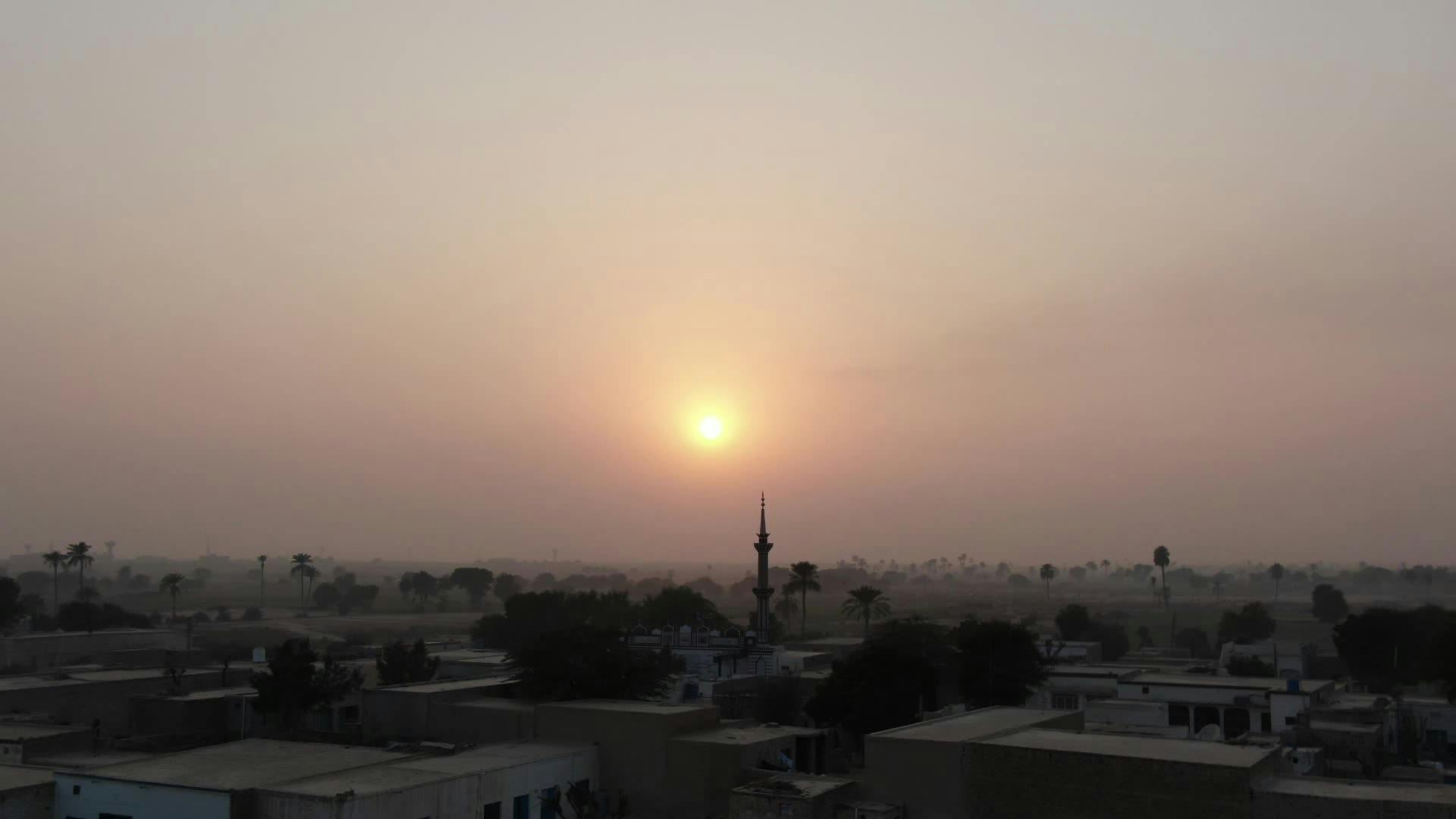 Sunset and aerial view of Bhakkar Free Stock Video Footage, Royalty ...