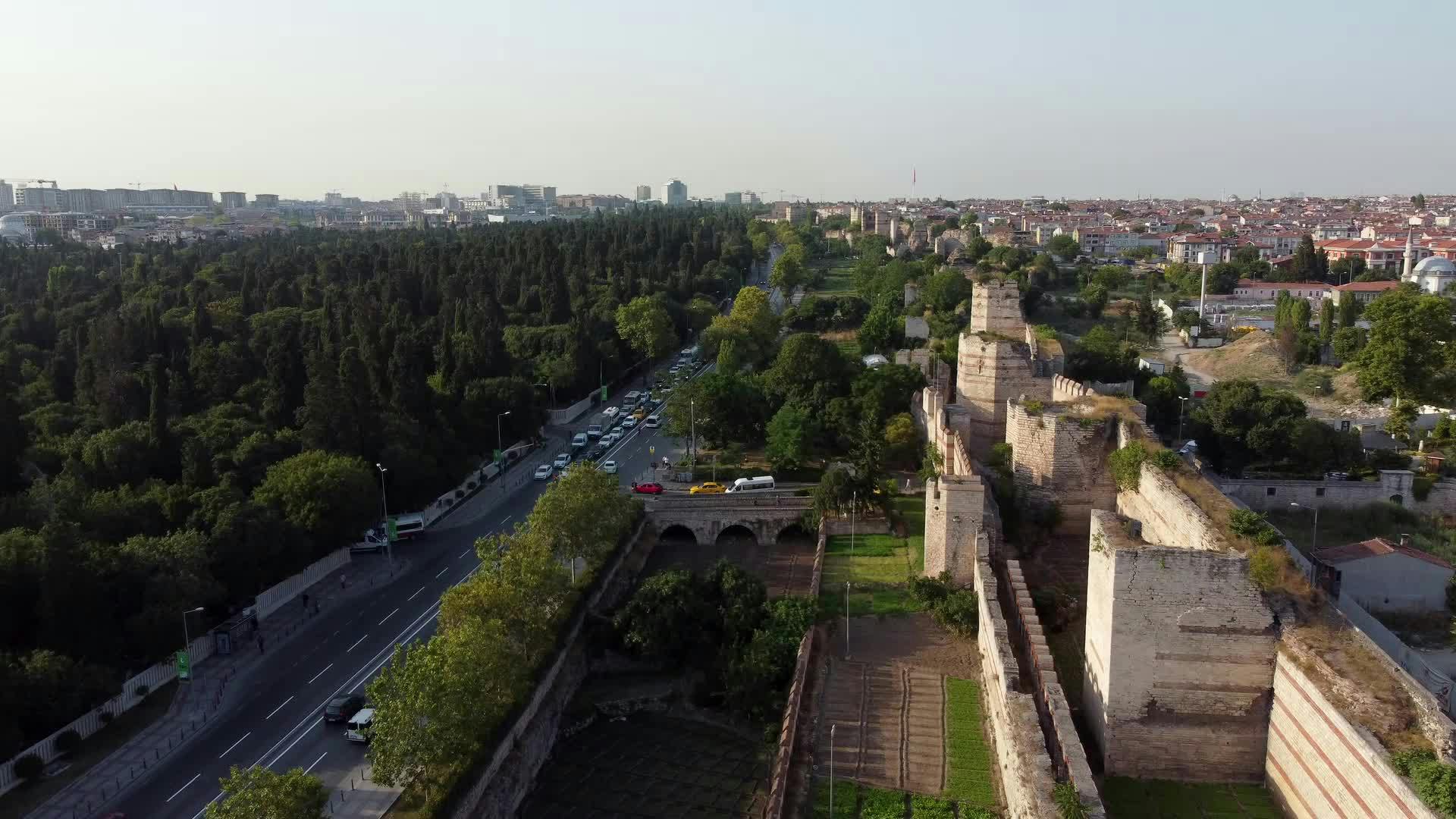 Some remaining walls of Constantinople Free Stock Video Footage ...